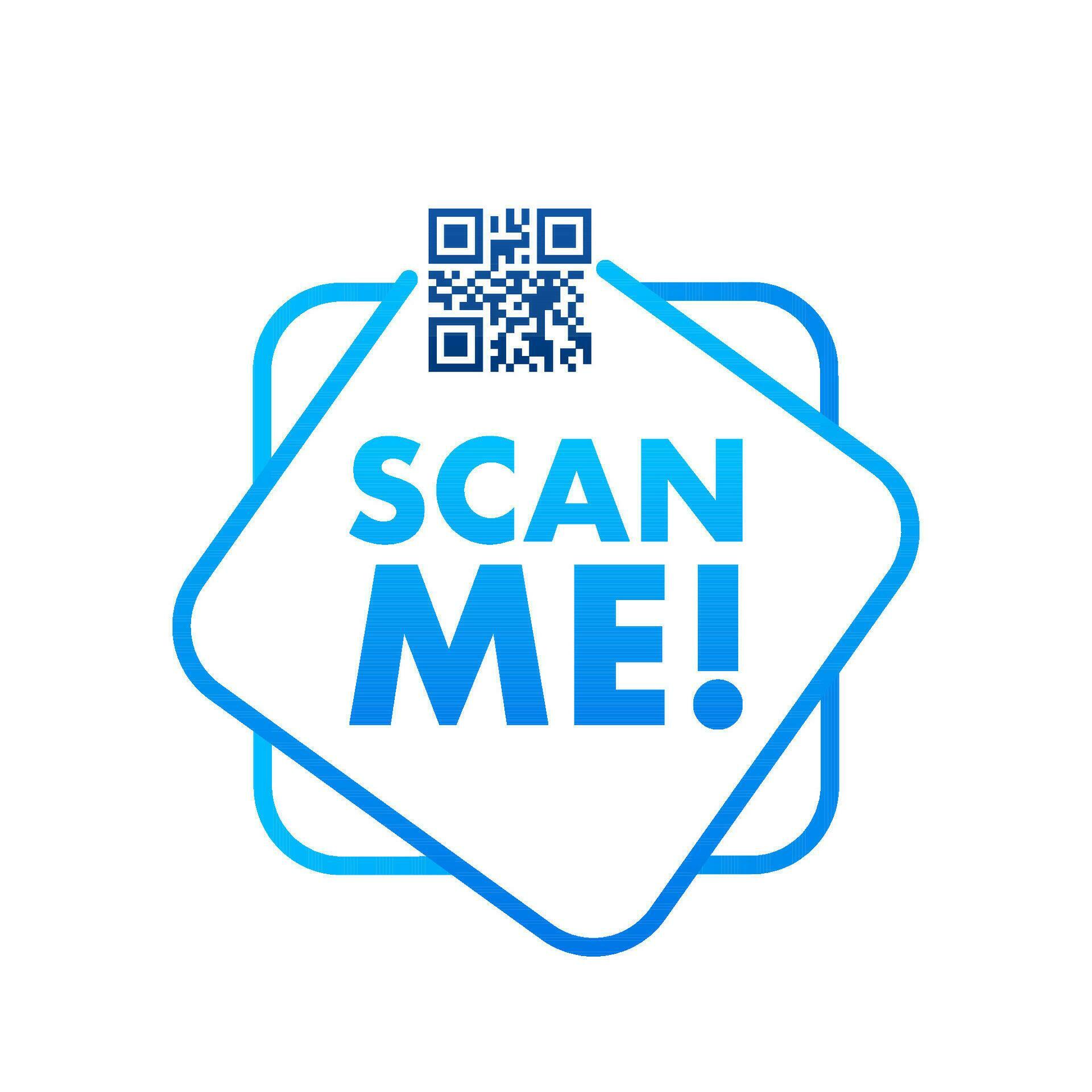 Qr Code For Smartphone Inscription Scan Me With Smartphone Icon Qr Code For Payment Vector
