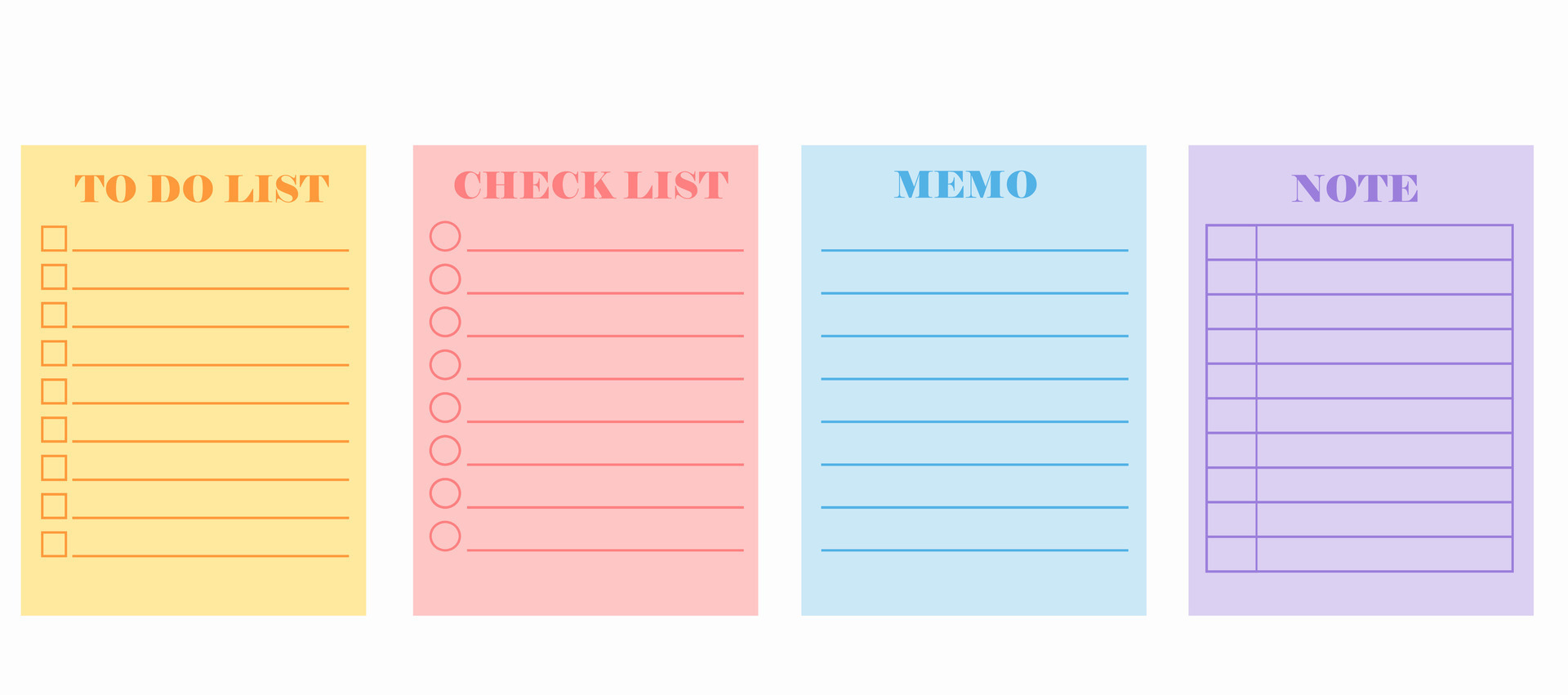 Template for notebook.Checklist and To Do list.Stickers for note.Paper ...