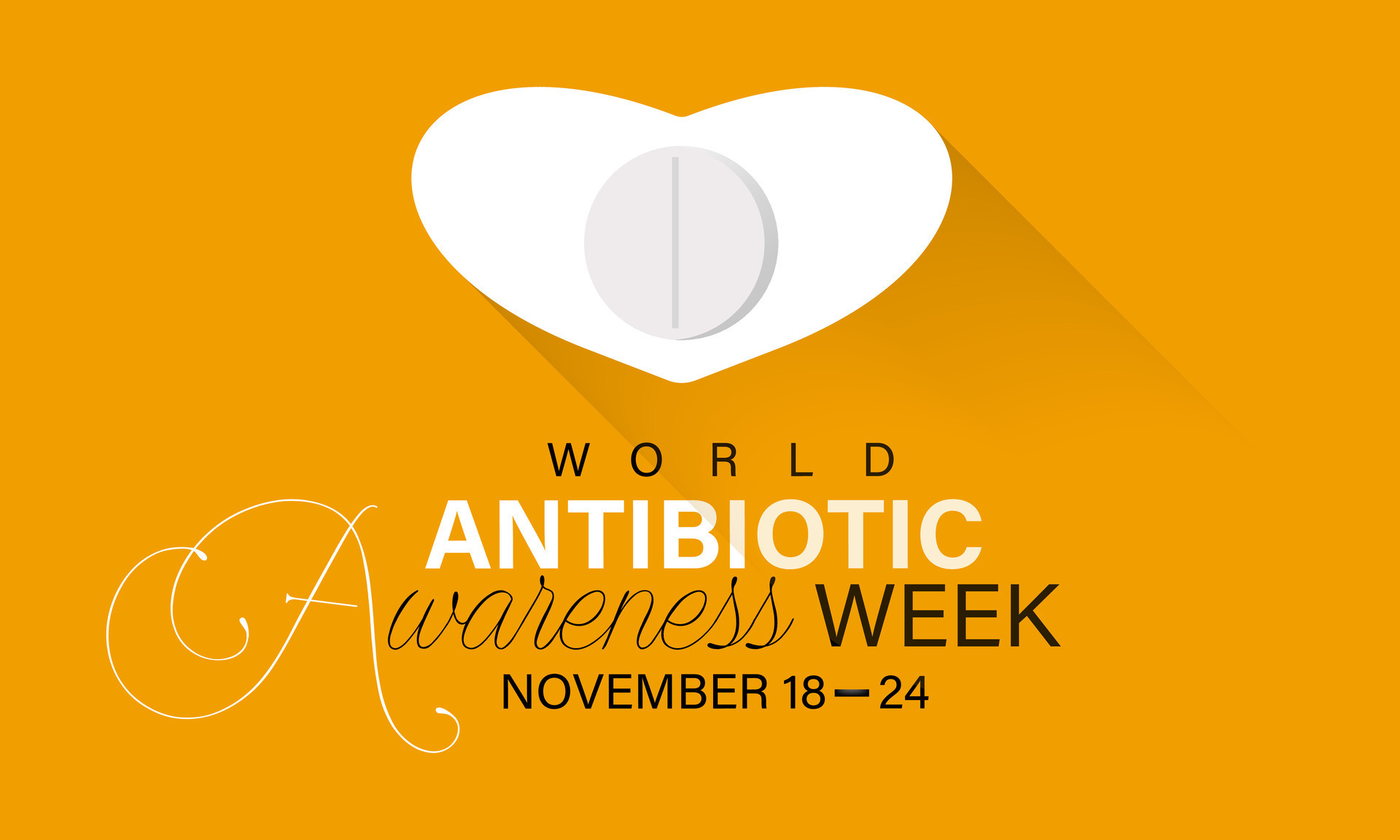 World Antibiotic Awareness Week Vector Icon Illustration Background