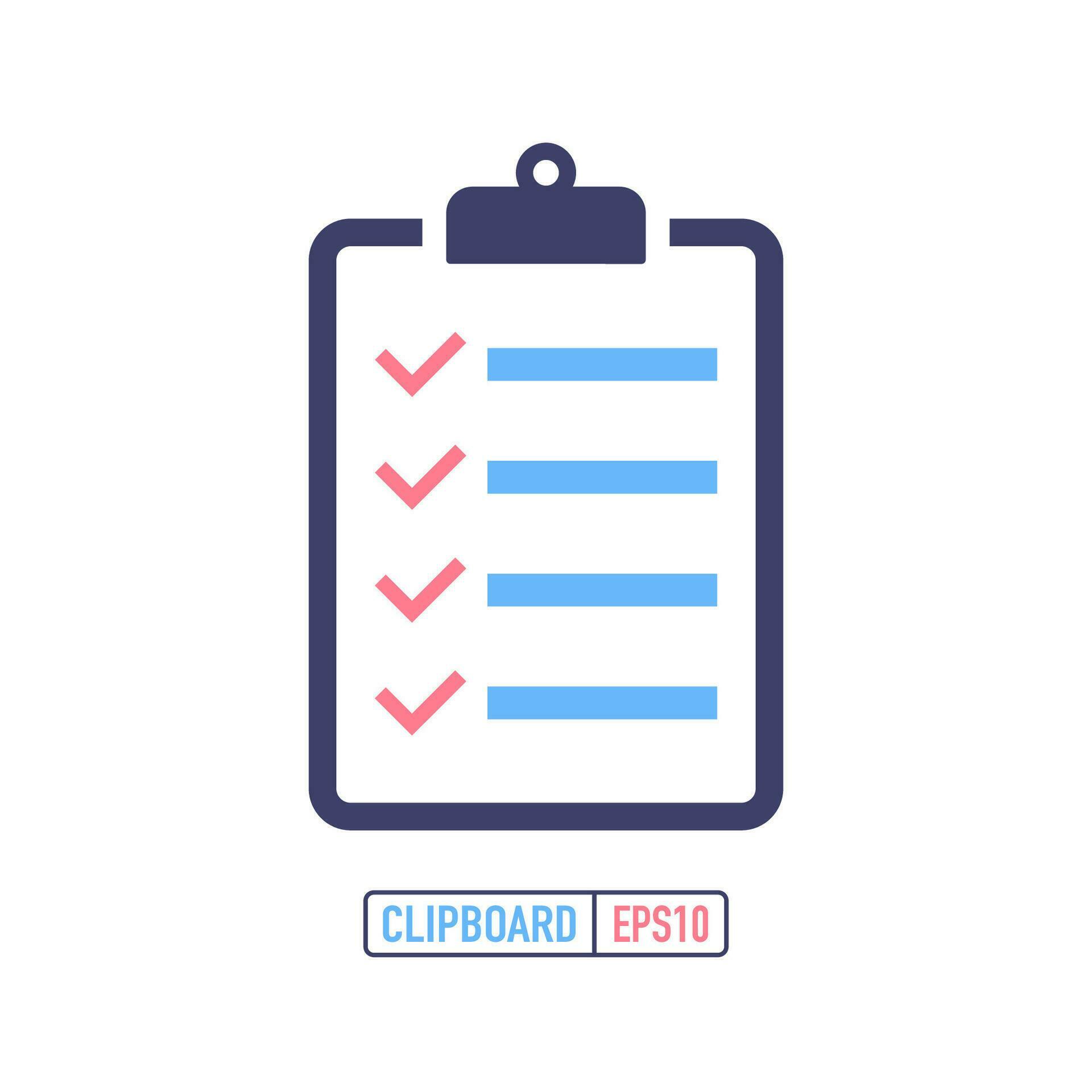 Clipboard with checklist icon. Clipboard with checklist icon for web ...