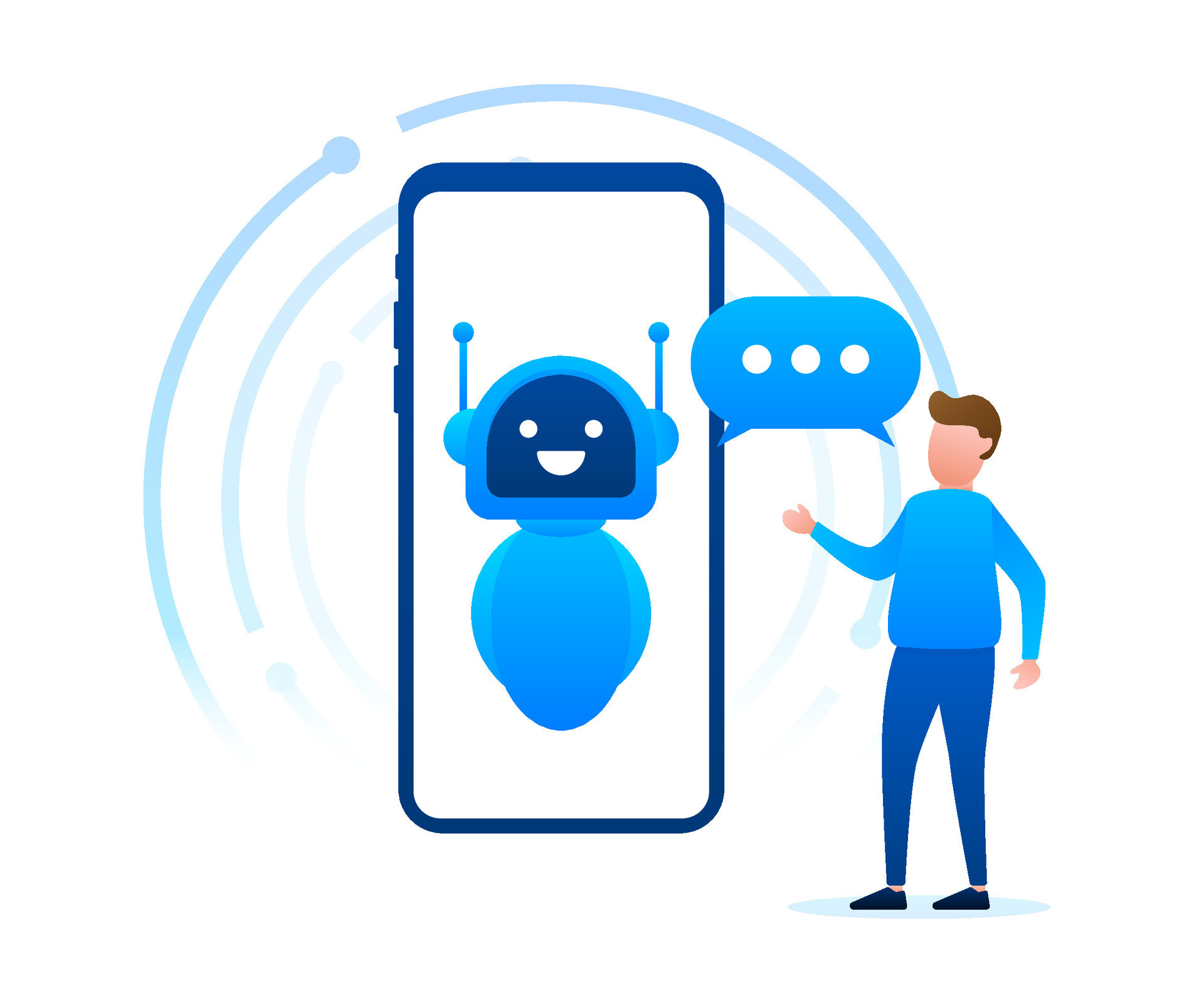 Robot Icon Bot Sign Design Chatbot Symbol Concept Voice Support