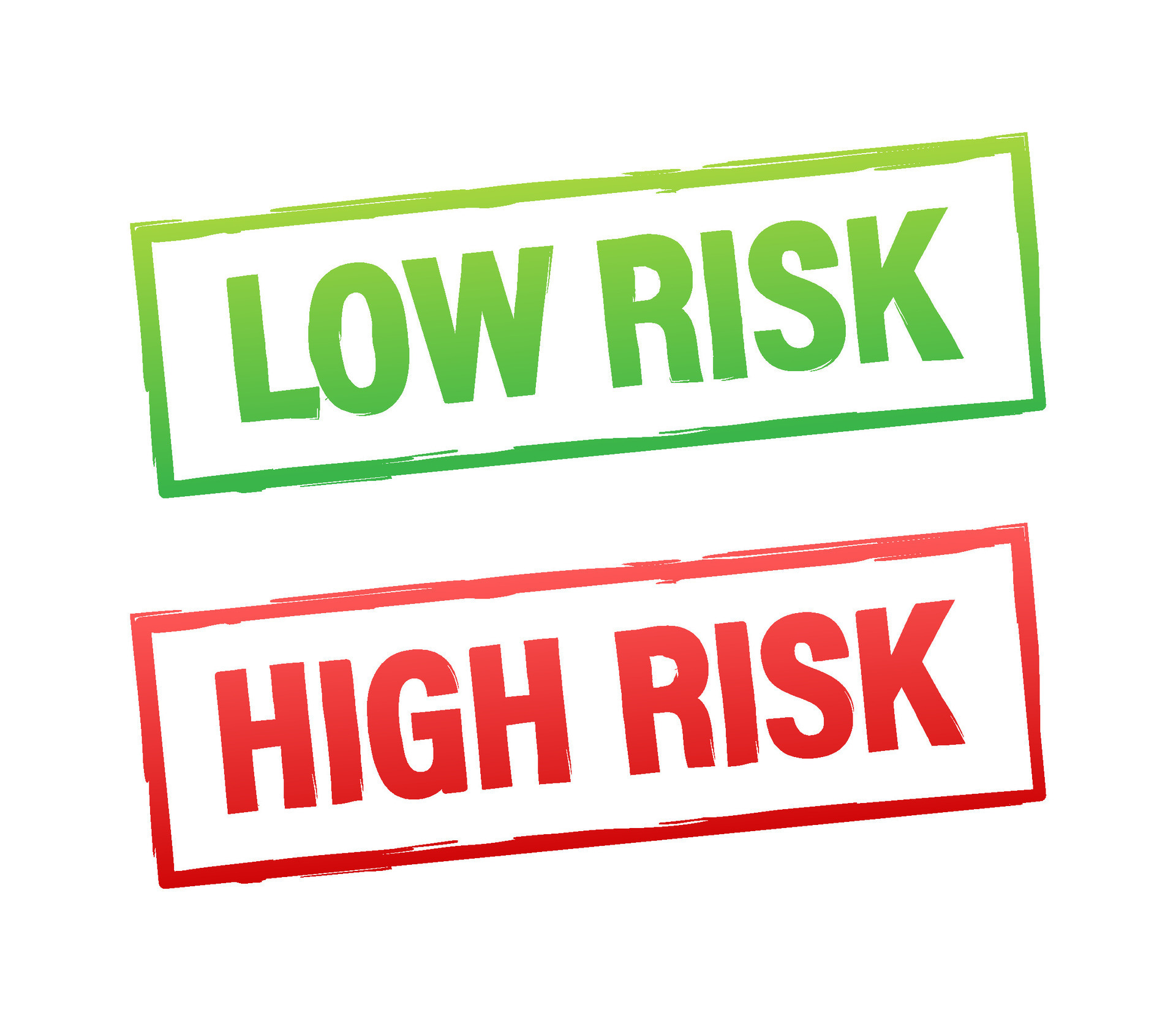 bajo riesgo. riesgo controlar concepto. vector valores ilustración 29920307 Vector en Vecteezy