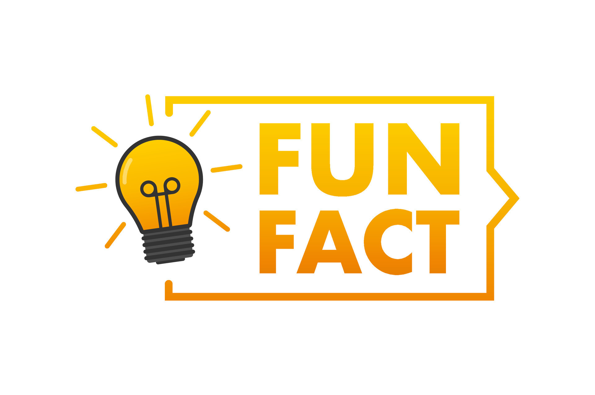 Fun Fact Label Light Bulb Vector Stock Illustration 29920530 Vector