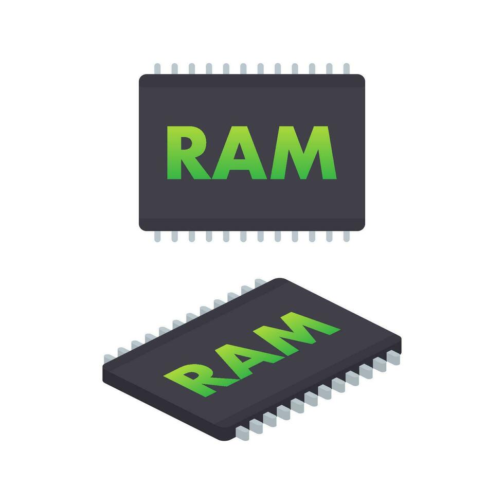 Computer Ram Memory Computer Hardware Components Vector Stock Illustration 29920672 Vector Art