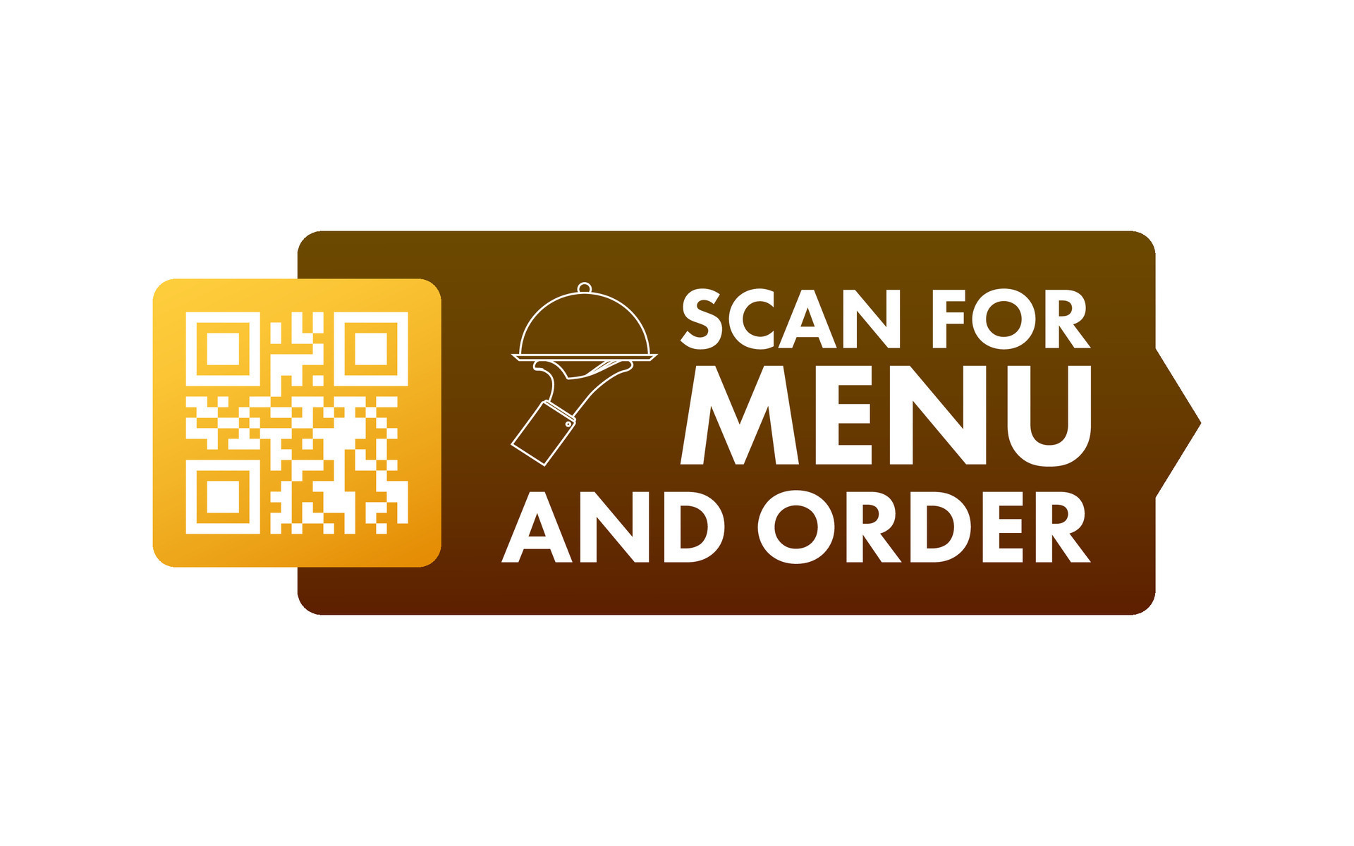 Scan for menu and order. Qr code scan icon. Customer service. Vector ...