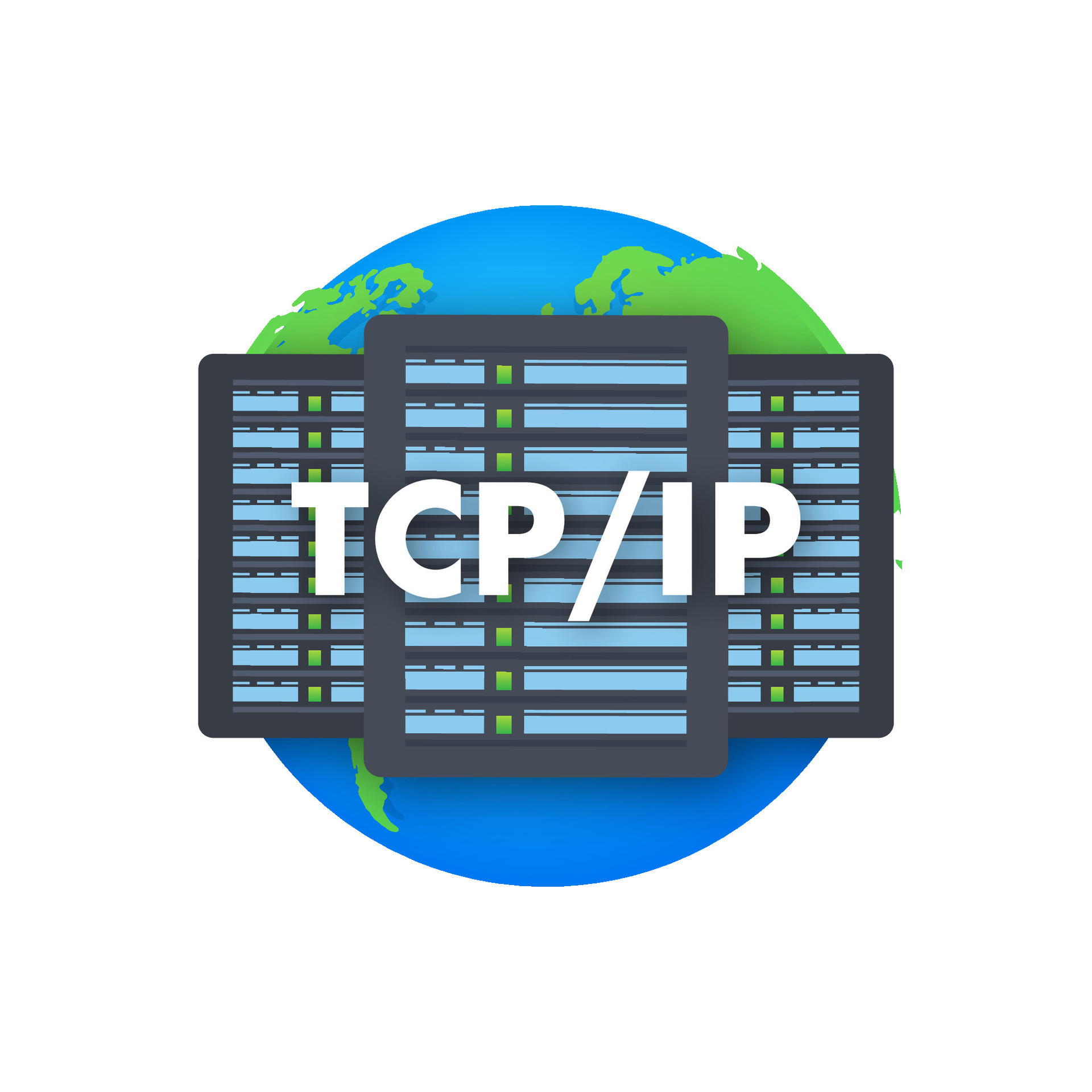tcp ip transmisión controlar protocolo. Internet protocolo. vector ... tcp ip transmisión controlar protocolo. Internet protocolo. vector ...