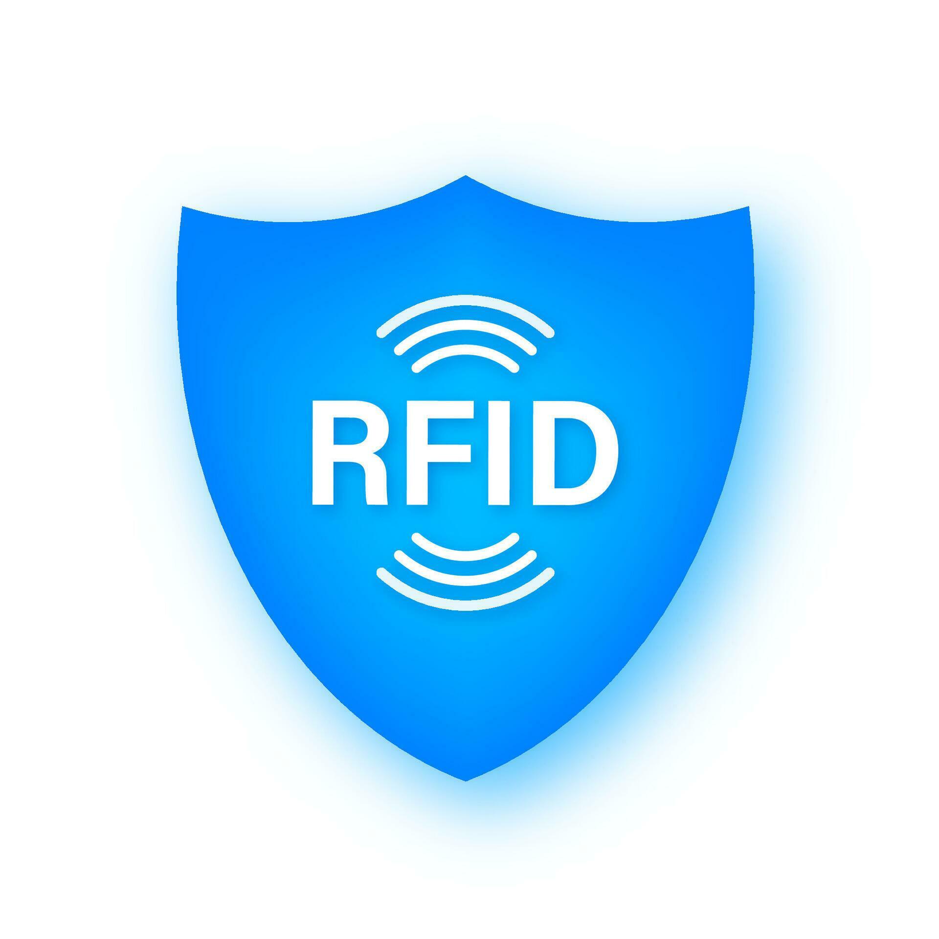 Rfid Radio Frequency Identification Technology Concept Digital Technology Vector Stock