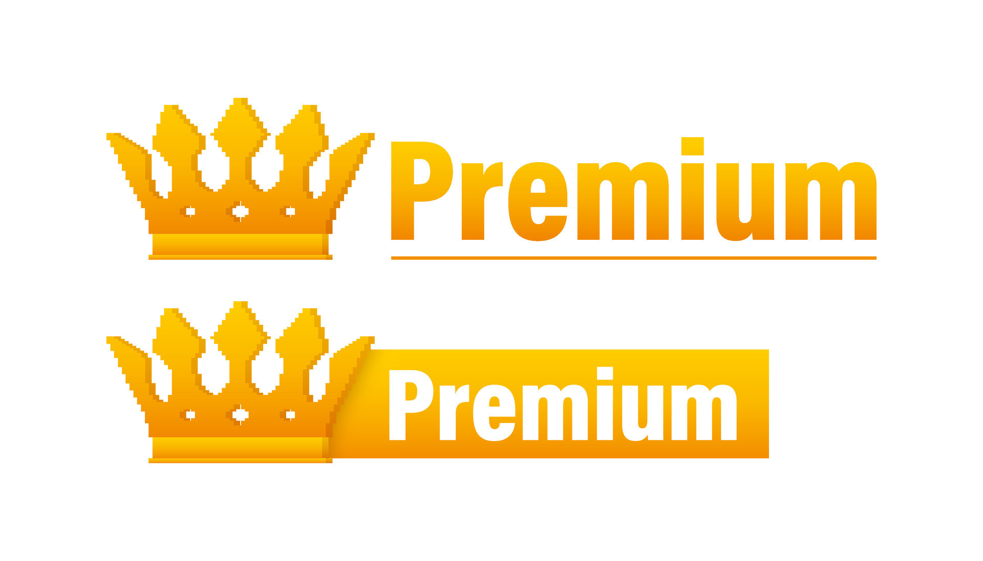 Premium. Premium sign in royal style on gold background. Luxury ... Premium. Premium sign in royal style on gold background. Luxury ...