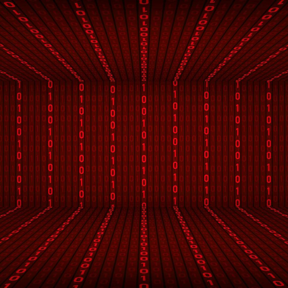 Background In A Matrix Style Falling Random Numbers Green Is Dominant