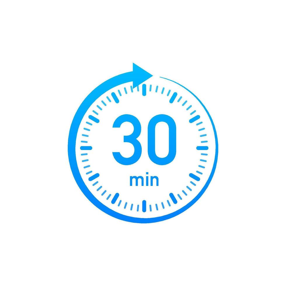 The 30 minutes, stopwatch vector icon. Stopwatch icon in flat style ... The 30 minutes, stopwatch vector icon. Stopwatch icon in flat style ...