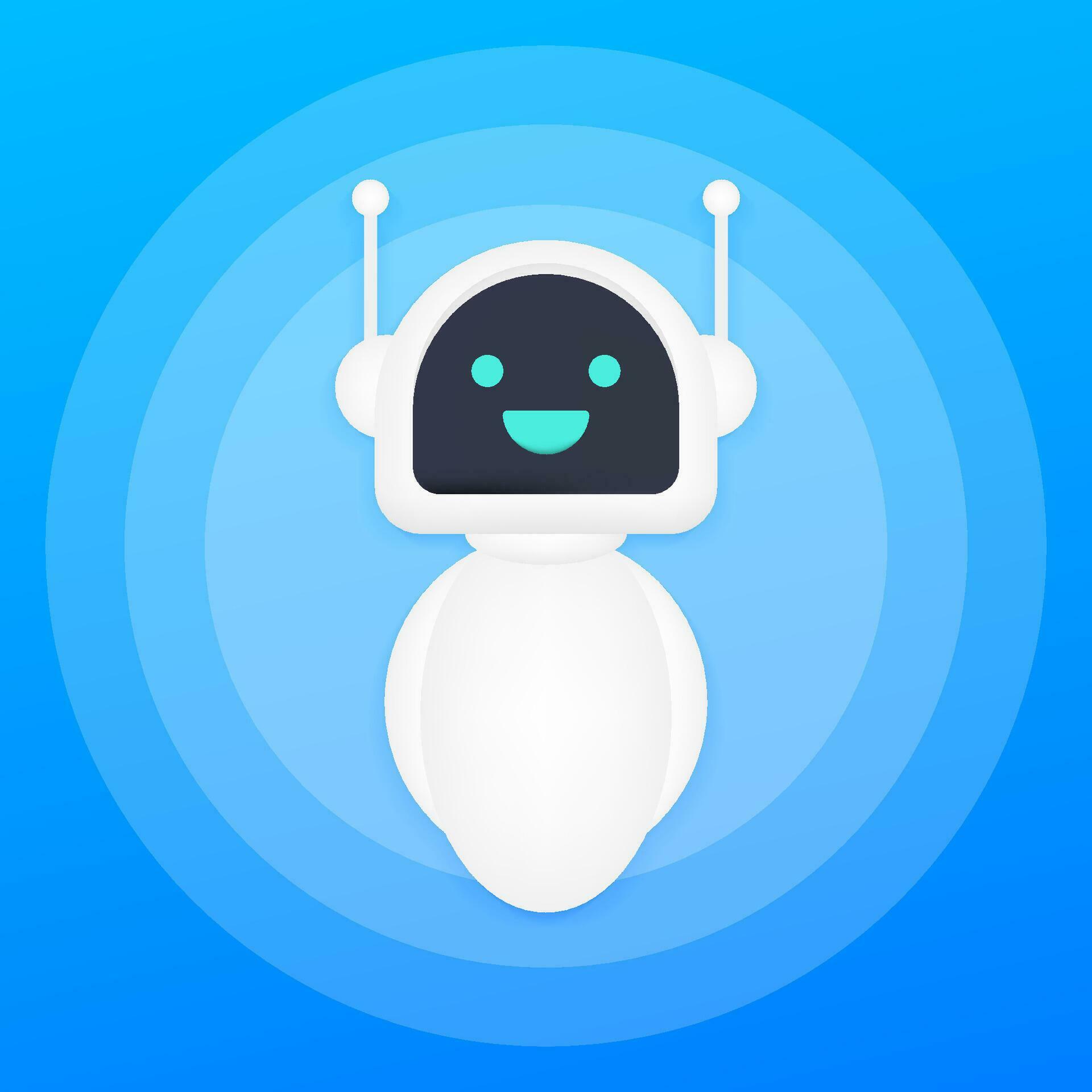 Robot Icon Bot Sign Design Chatbot Symbol Concept Voice Support Service Bot Online Support