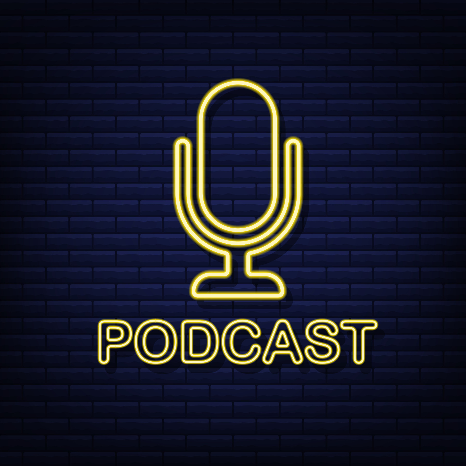 Podcast. Neon Badge, icon, stamp logo Vector stock illustration ... Podcast. Neon Badge, icon, stamp logo Vector stock illustration ...