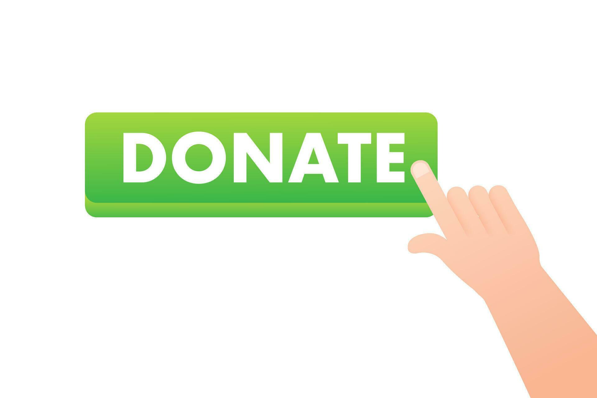 Donate with cursor button. Internet icon. Pointer click icon. Vector stock illustration 29923326 ...