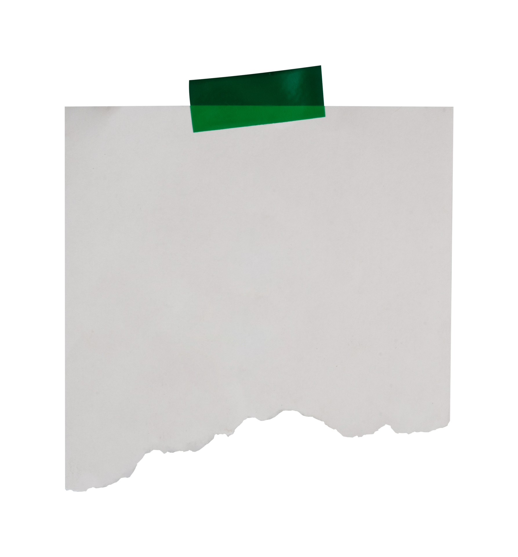 Blank White Paper With Green Tape 29923725 PNG blank-white-paper-with-green-tape-29923725-png