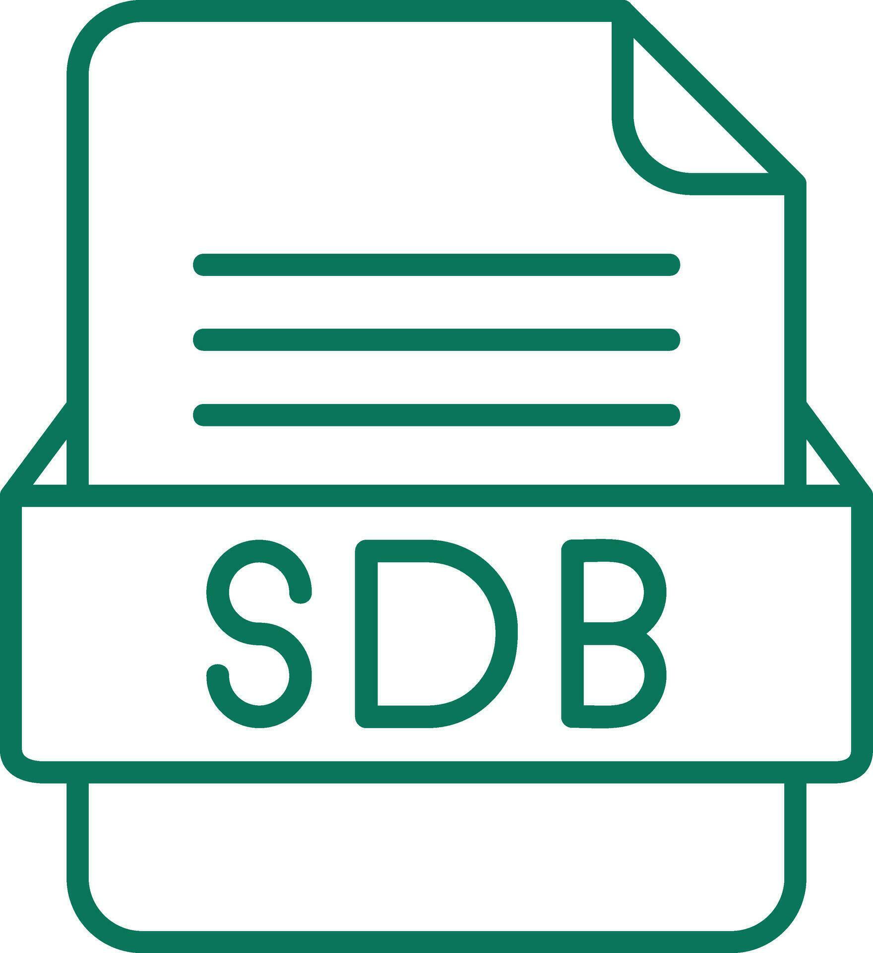 SDB File Format Vector Icon 29923994 Vector Art at Vecteezy