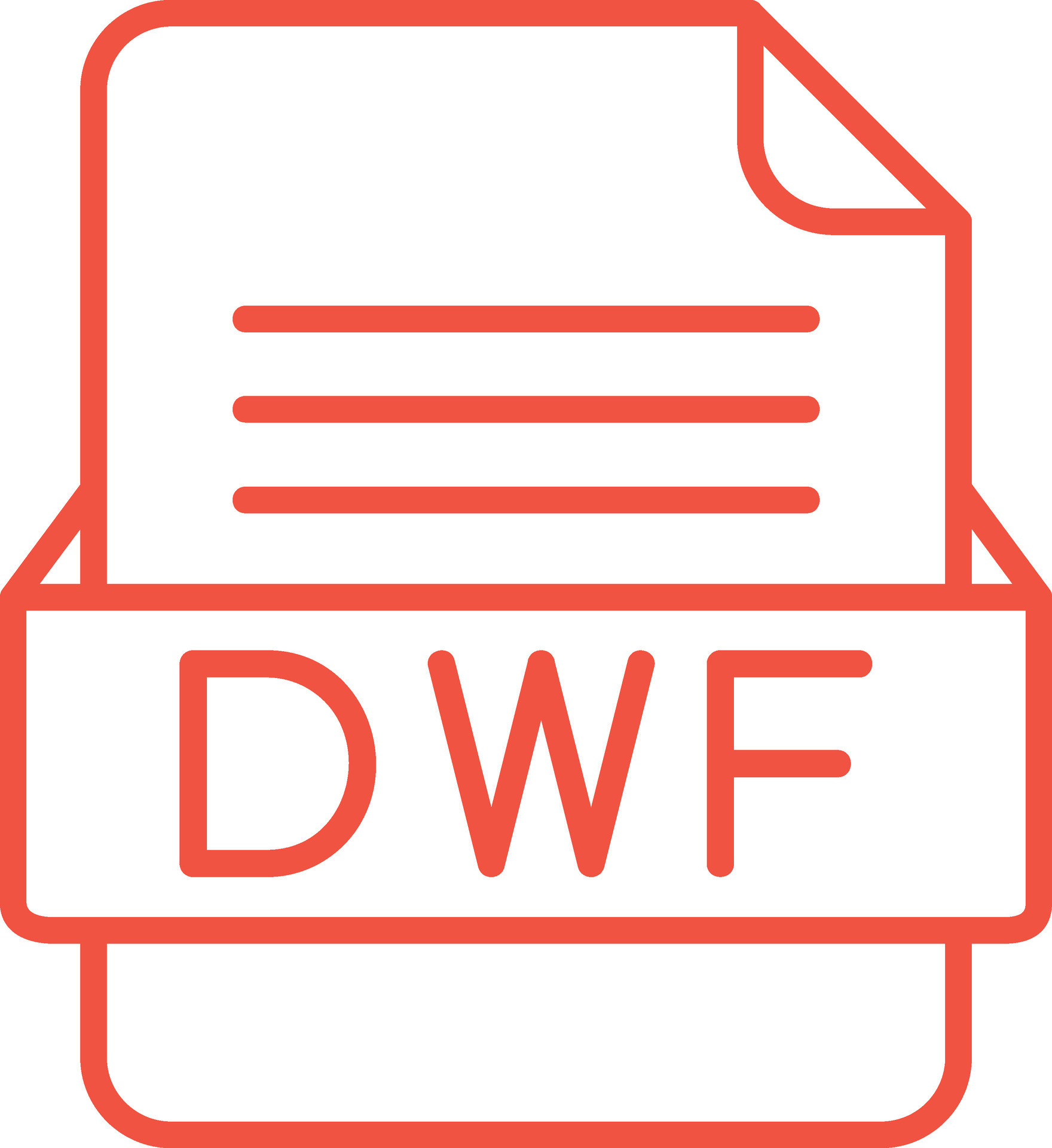 Dwf File Format Vector Icon 29924026 Vector Art At Vecteezy