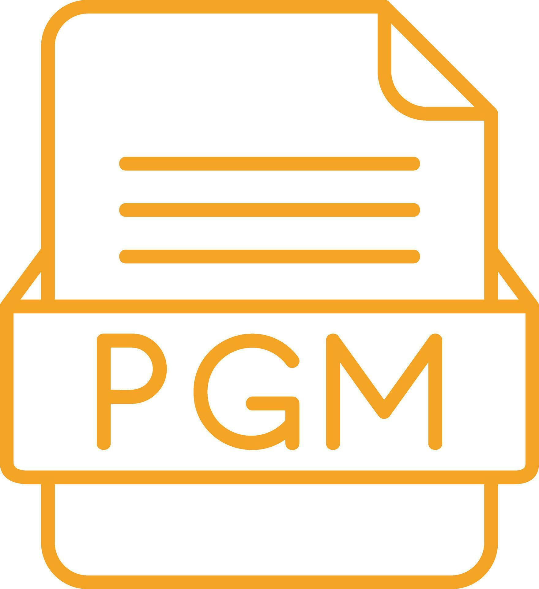 PGM File Format Vector Icon 29924274 Vector Art at Vecteezy