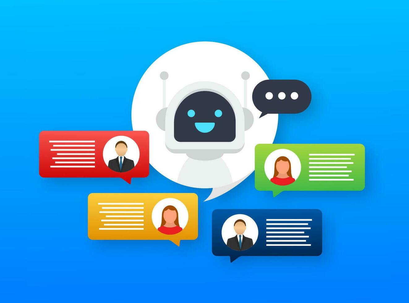 Robot icon. Bot sign design. Chatbot symbol concept. Voice support ...