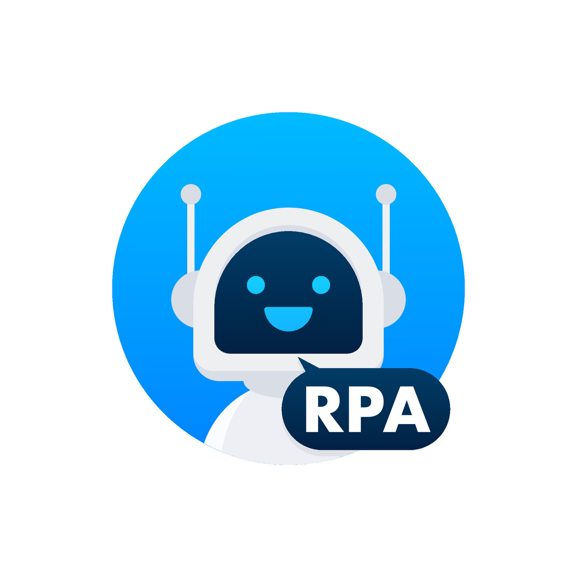 RPA Robotic process automation. Artificial intelligence, machine ...