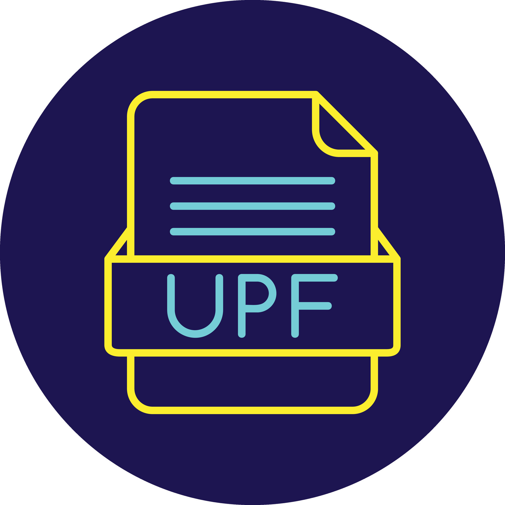 Upf File Format Vector Icon 29924694 Vector Art At Vecteezy