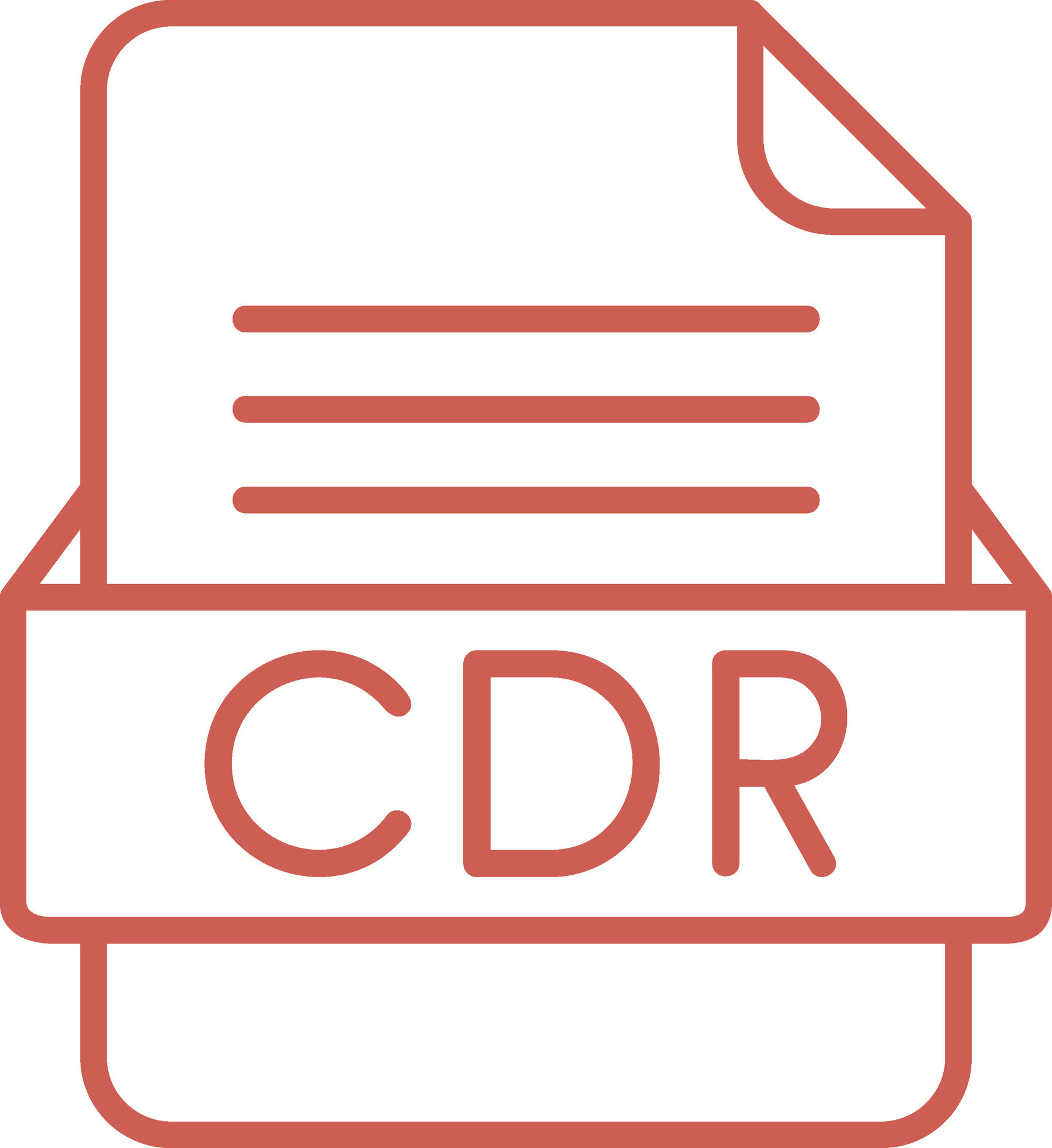 Cdr File Format Vector Icon 29925544 Vector Art At Vecteezy