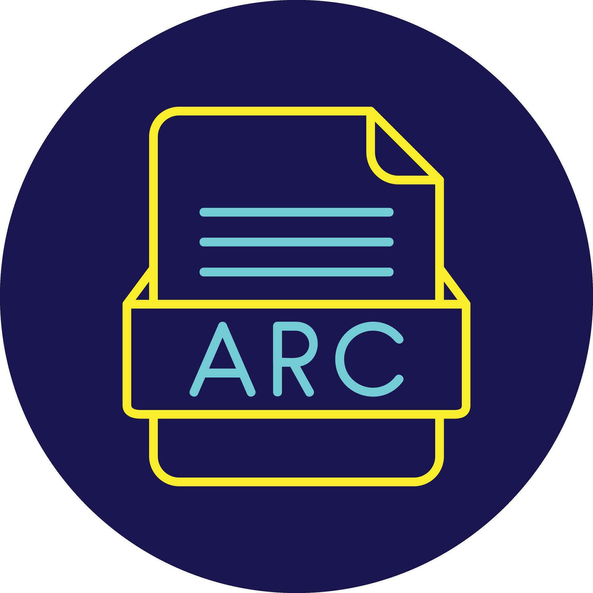 Arc File Format Vector Icon 29925629 Vector Art At Vecteezy