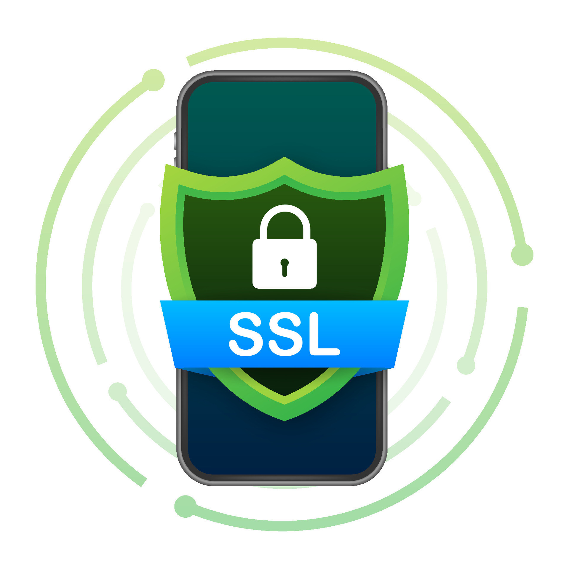 Secure Internet Connection Ssl Icon Ssl Safe Guard Vector Stock
