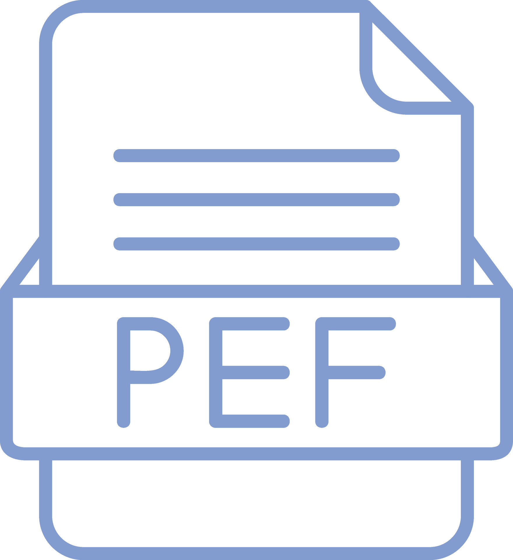 Pef File Format Vector Icon 29926728 Vector Art At Vecteezy
