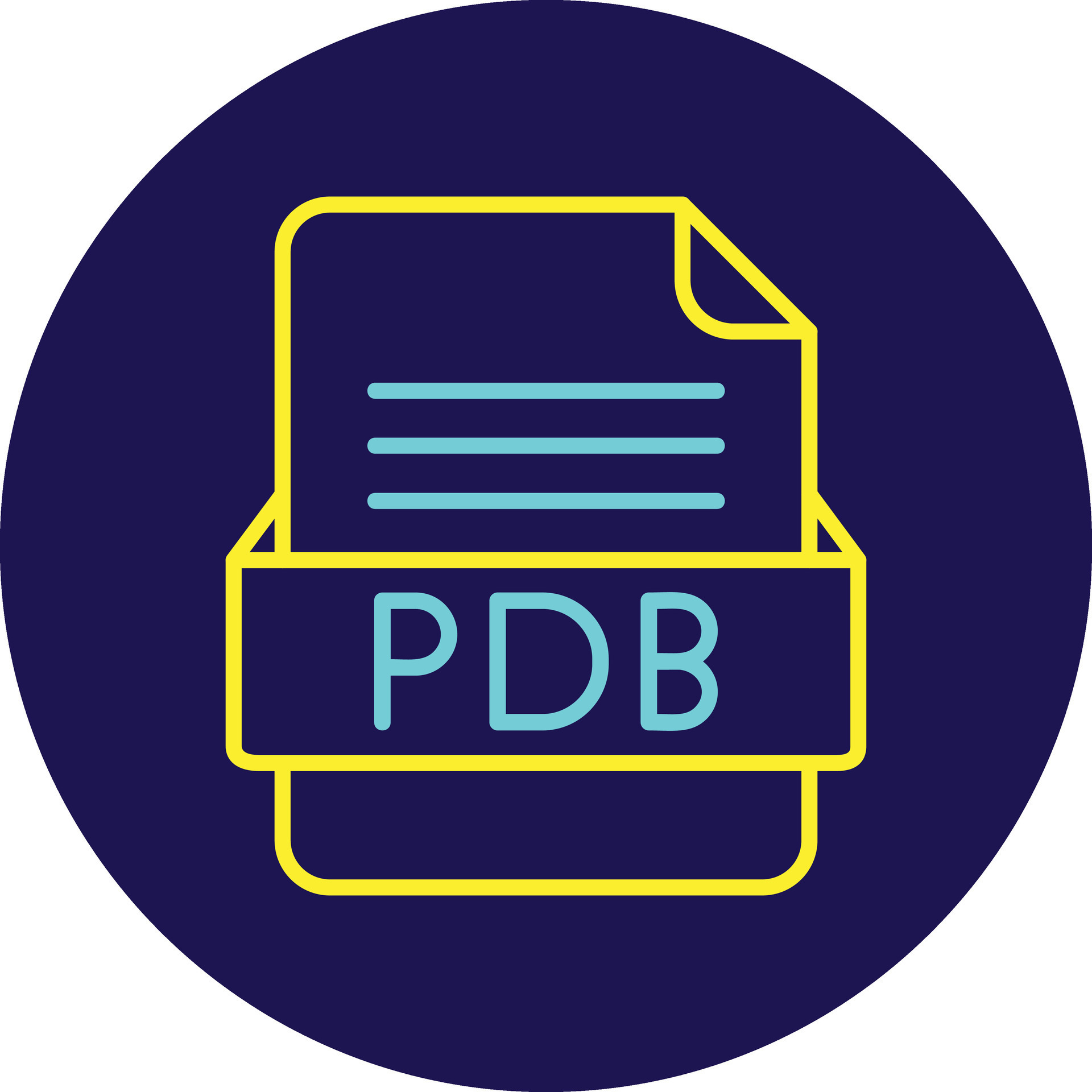 PDB File Format Vector Icon 29926877 Vector Art at Vecteezy PDB File Format Vector Icon 29926877 Vector Art at Vecteezy