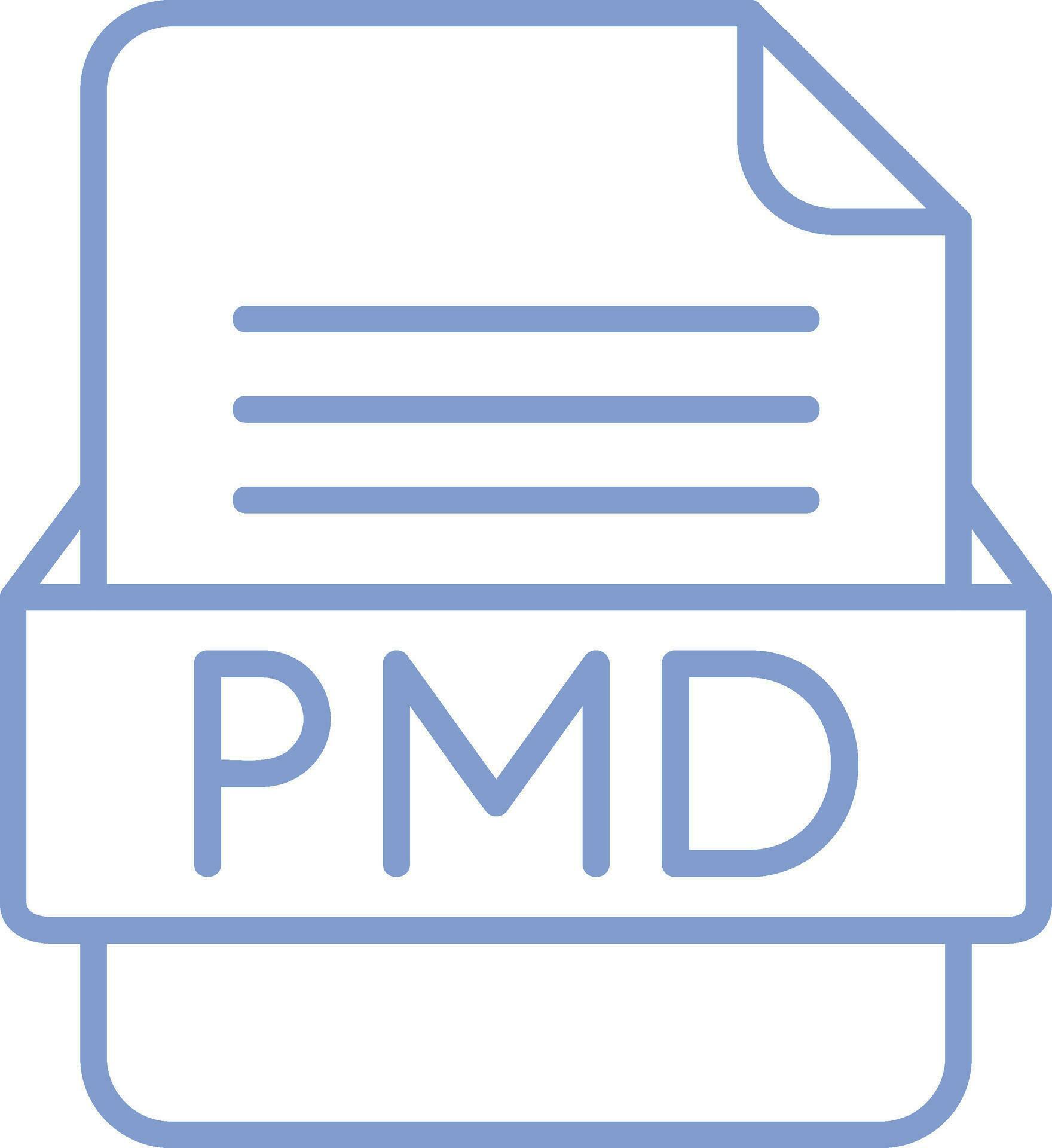 PMD File Format Vector Icon 29927262 Vector Art at Vecteezy