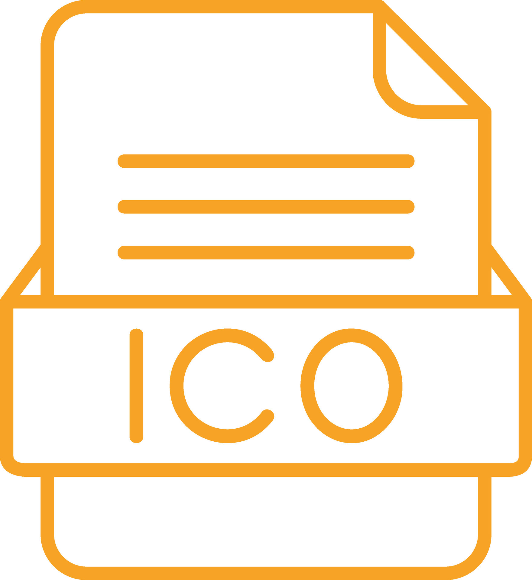 Ico File Format Vector Icon 29927575 Vector Art At Vecteezy