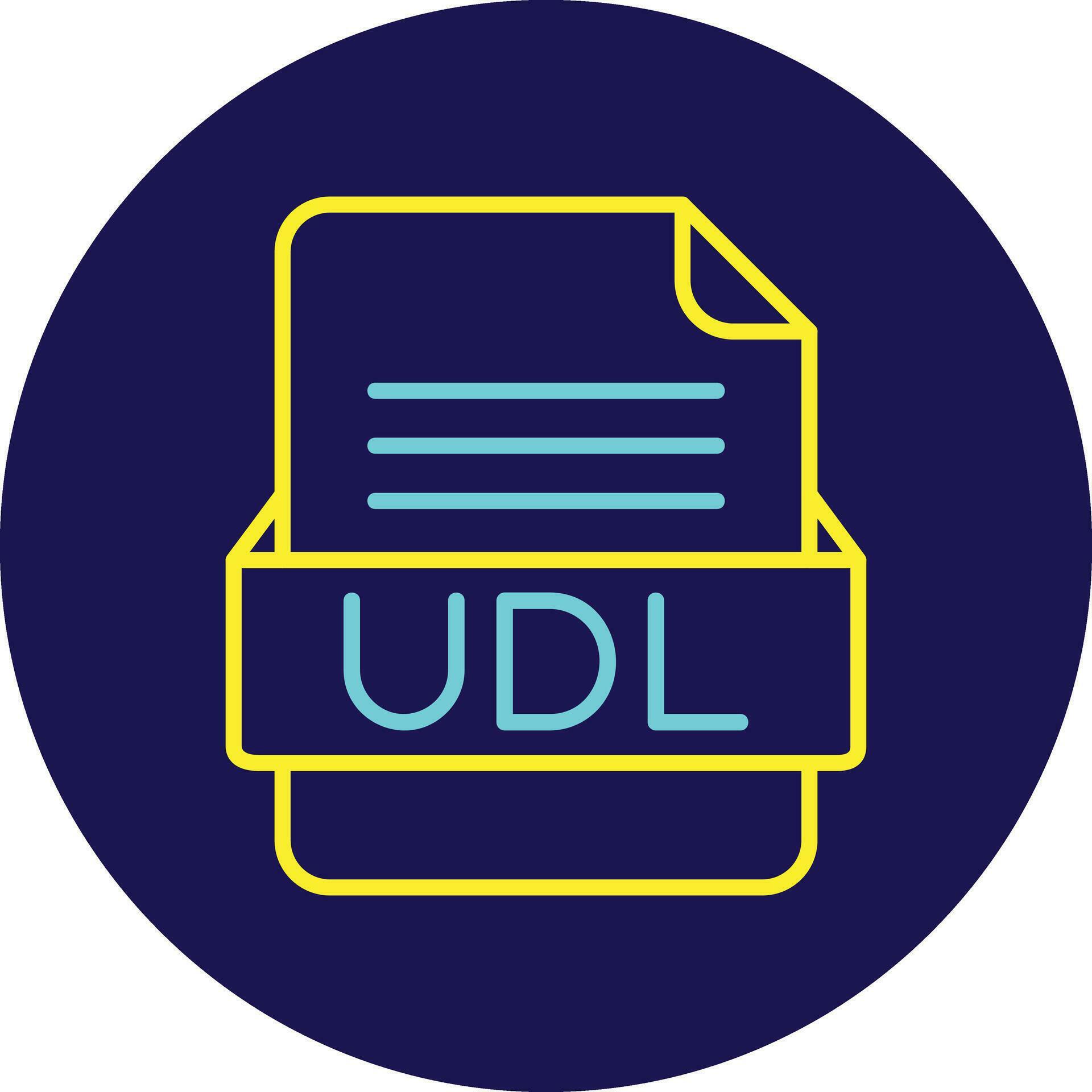 UDL File Format Vector Icon 29927639 Vector Art at Vecteezy