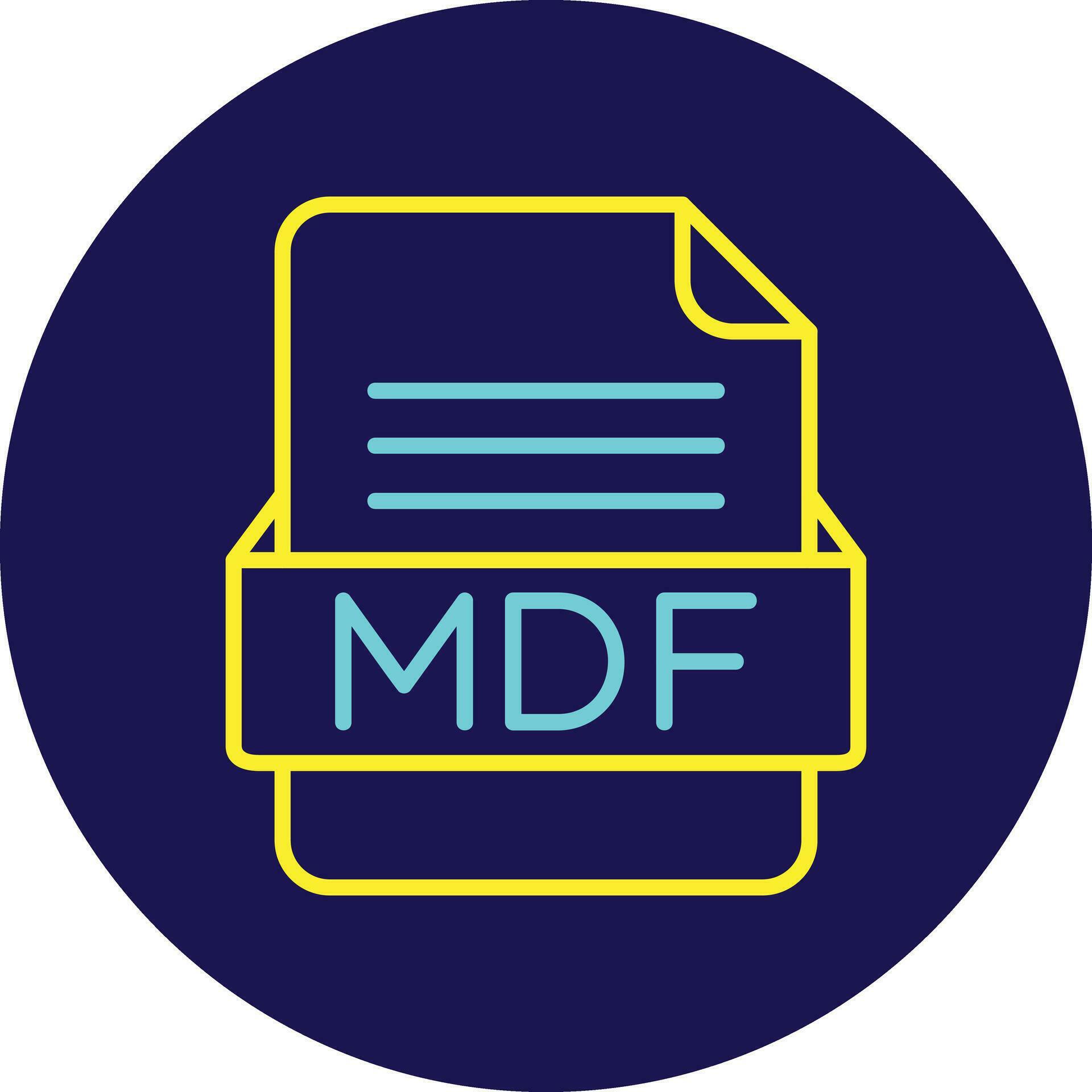 MDF File Format Vector Icon 29927701 Vector Art at Vecteezy