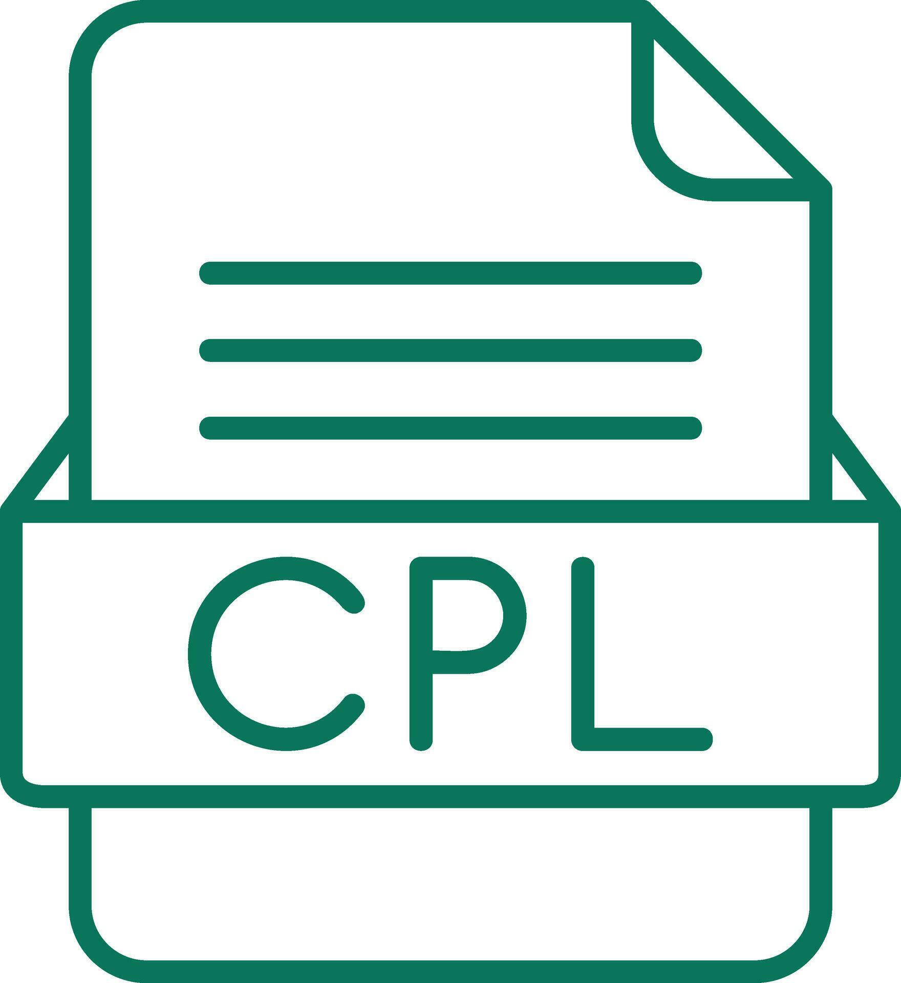 CPL File Format Vector Icon 29927799 Vector Art at Vecteezy CPL File Format Vector Icon 29927799 Vector Art at Vecteezy