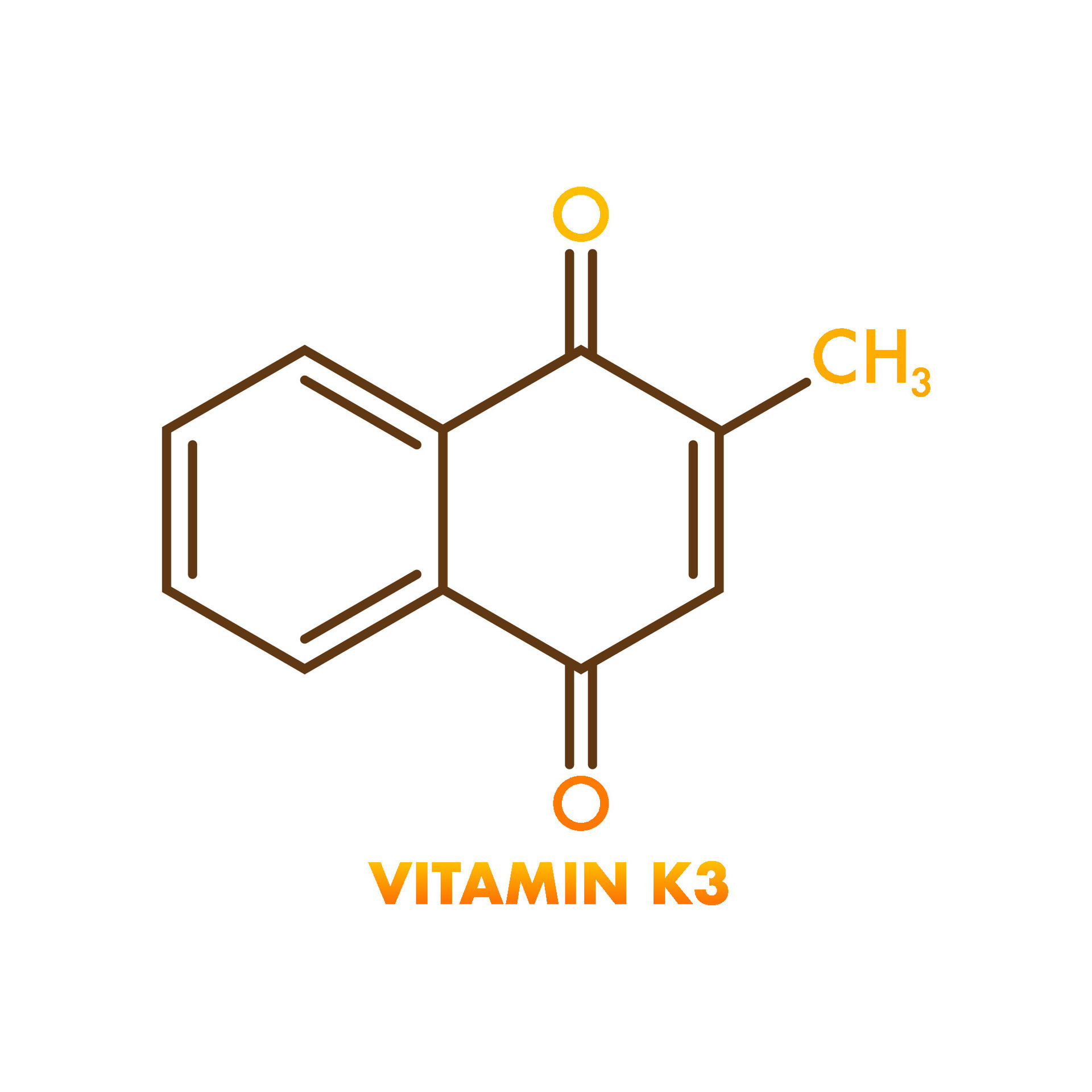 Molecule tocopherol. Vitamin K3. Icon for medical design 29928236 ...