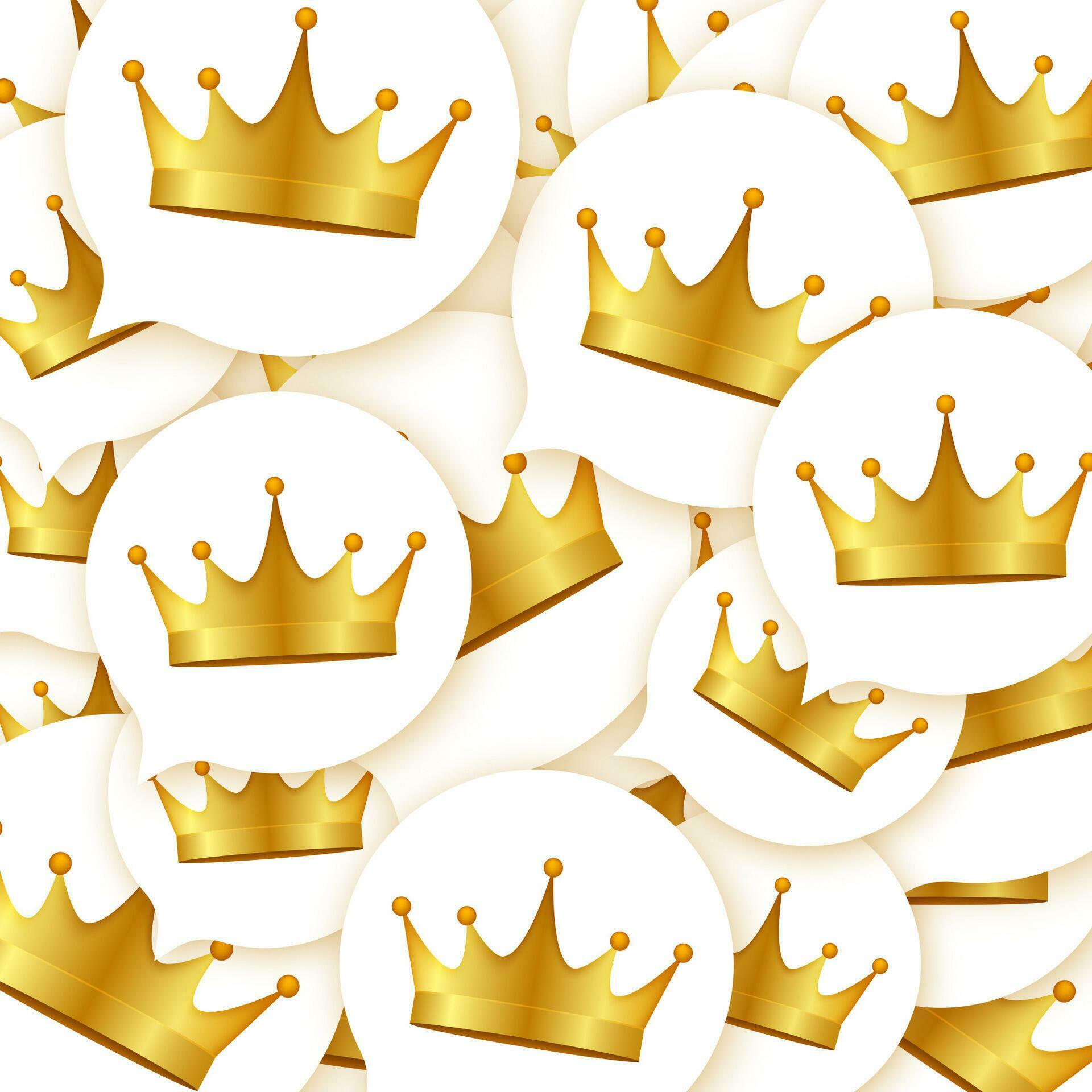 Golden Crown With Gradient Mesh Vector Stock Illustration 29929475