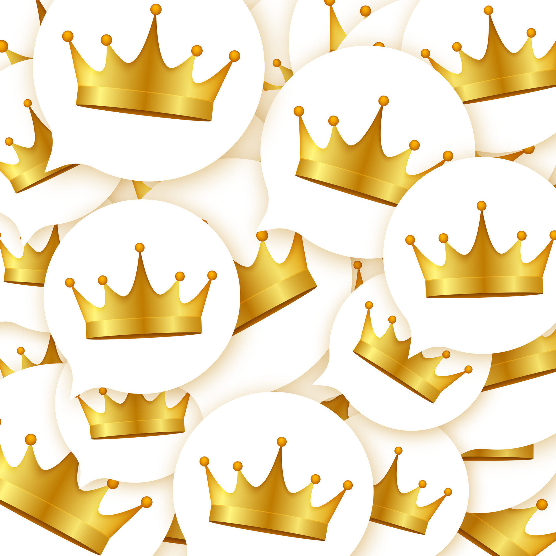 Golden Crown With Gradient Mesh Vector Stock Illustration 29929475