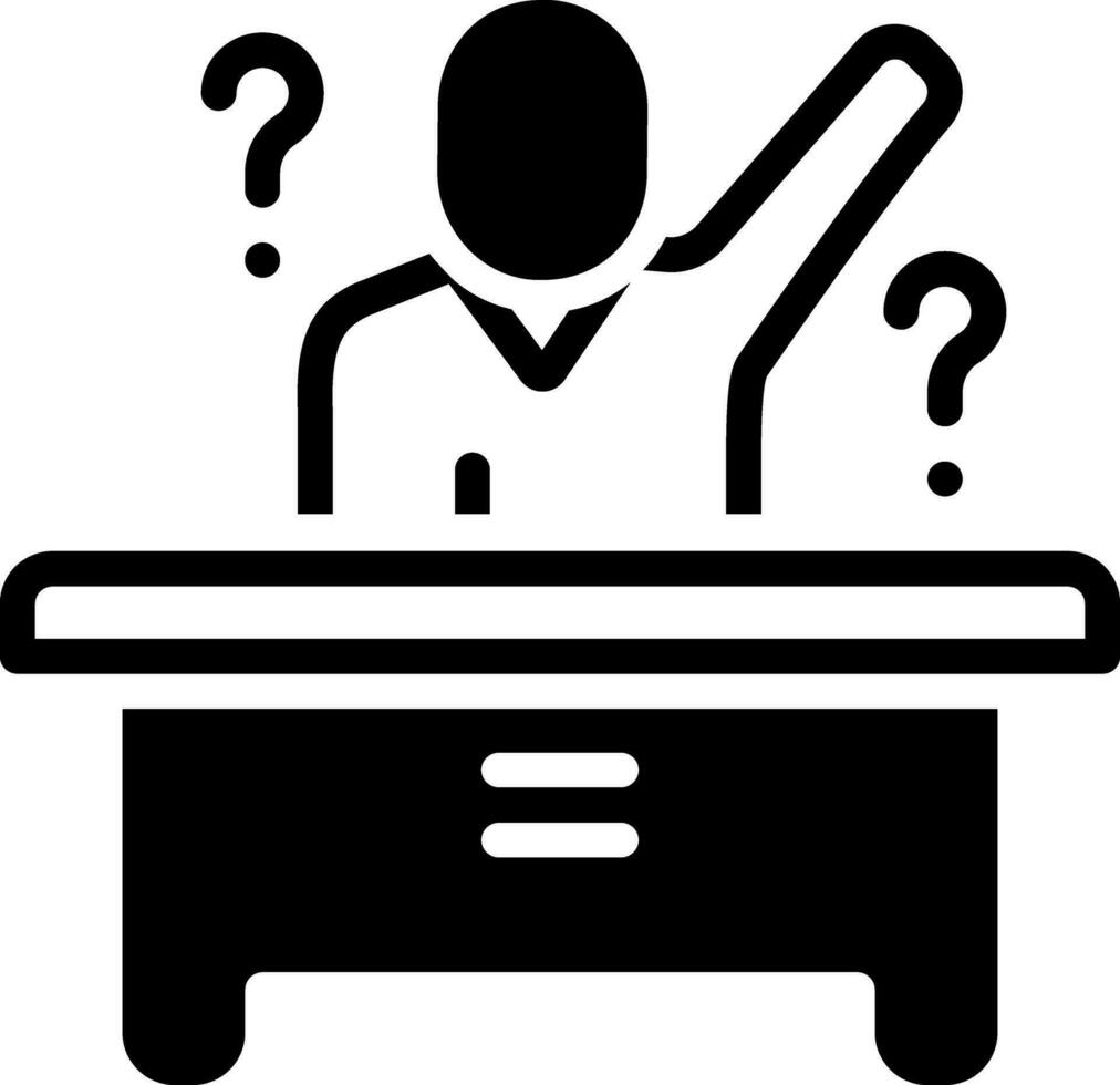 solid icon for asking 29932992 Vector Art at Vecteezy