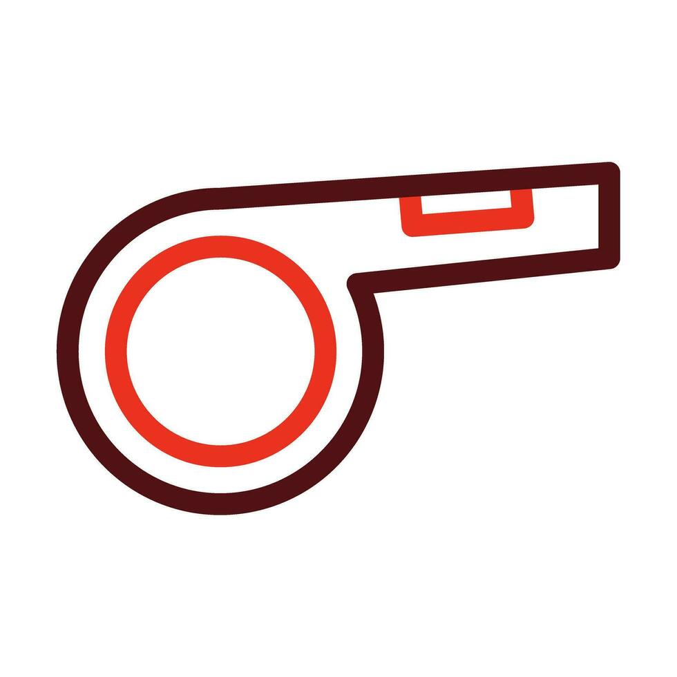 Whistle Vector Thick Line Two Color Icons For Personal And Commercial ...