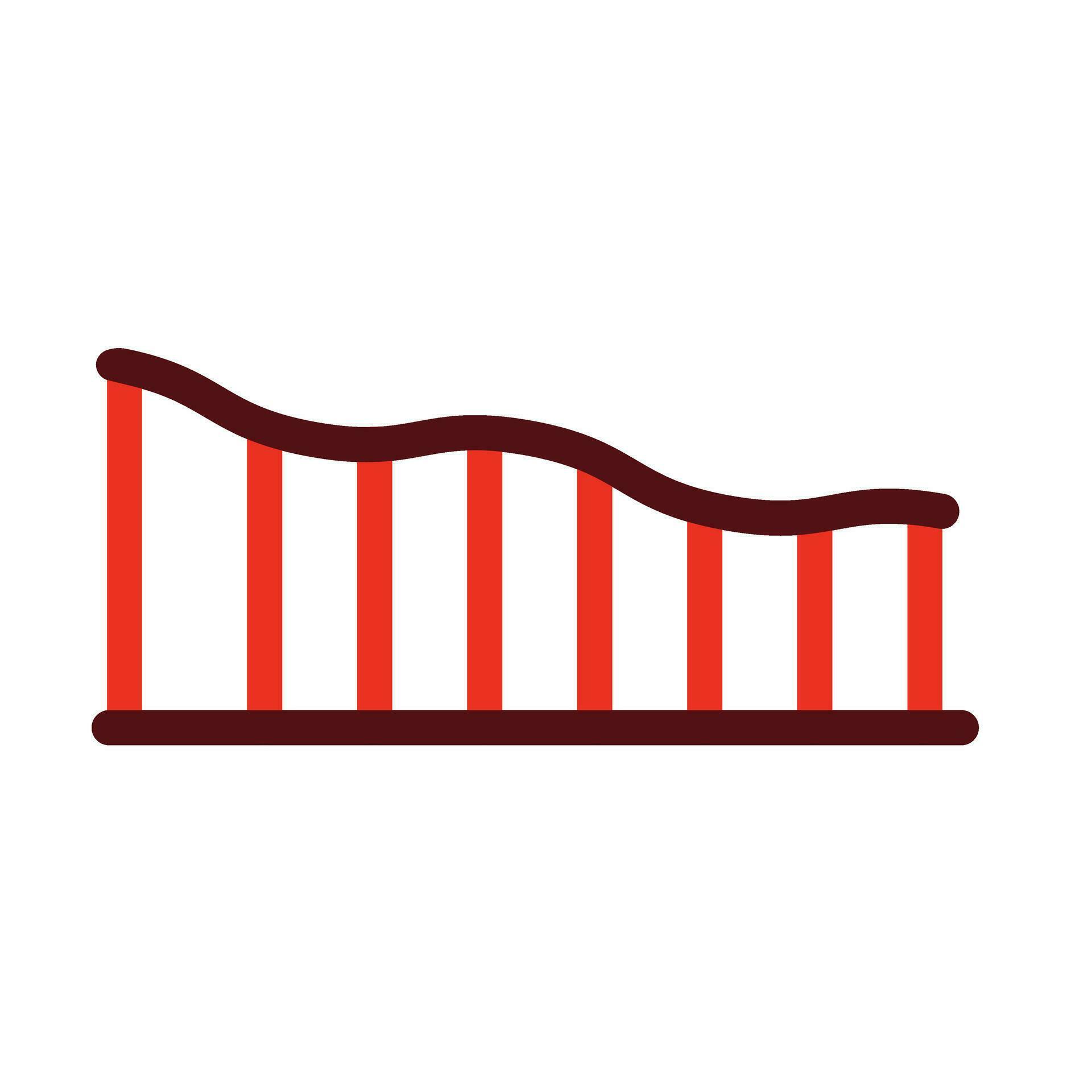 Rail Vector Thick Line Two Color Icons For Personal And Commercial Use ...