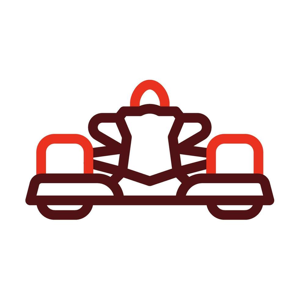 Race Car Vector Thick Line Two Color Icons For Personal And Commercial ...