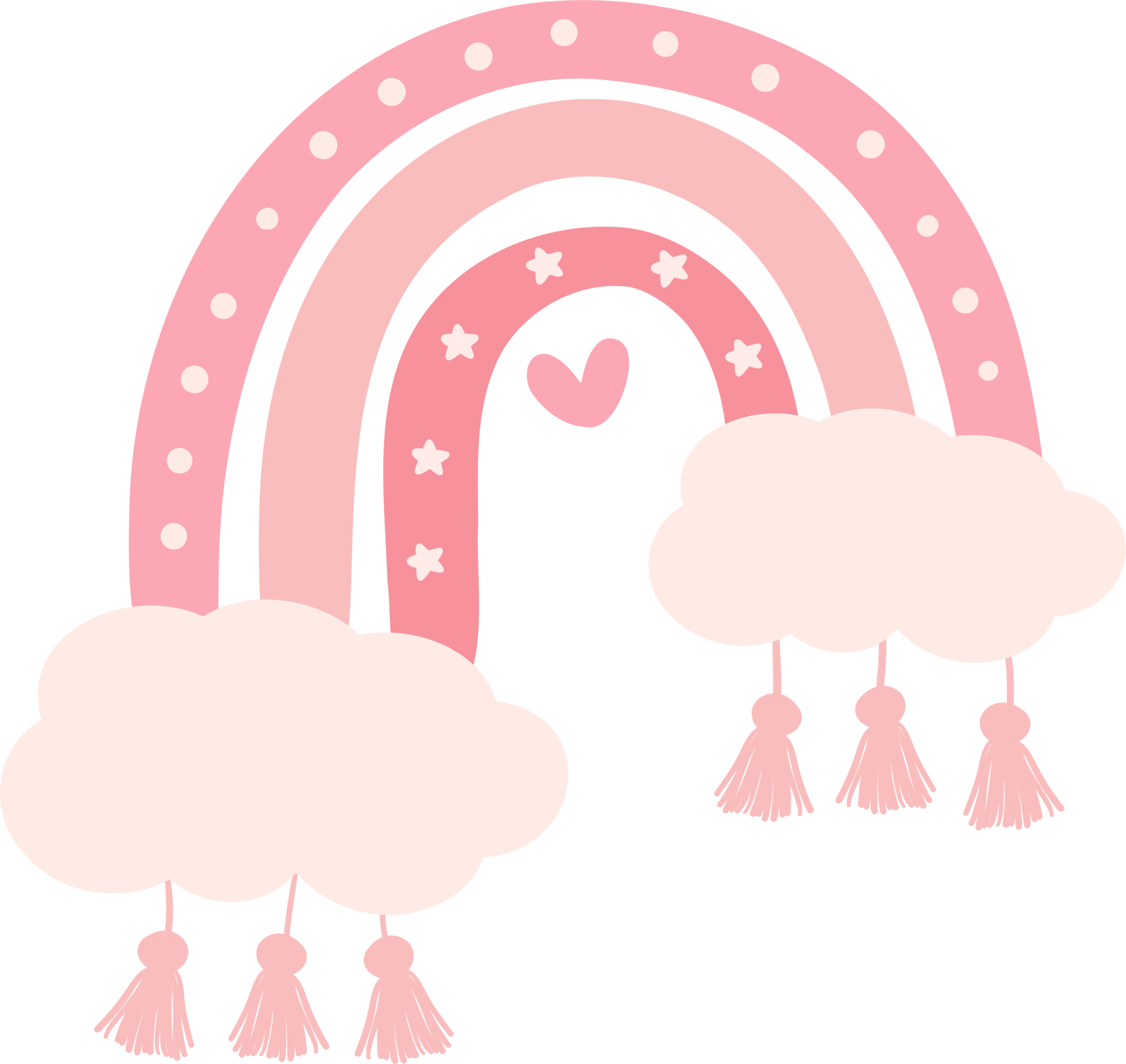 Boho Rainbow Pink 29937283 Png