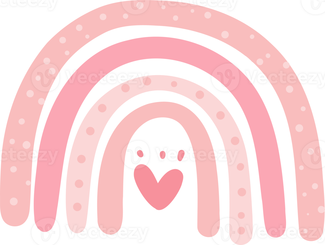 Boho rainbow pink 29937340 PNG