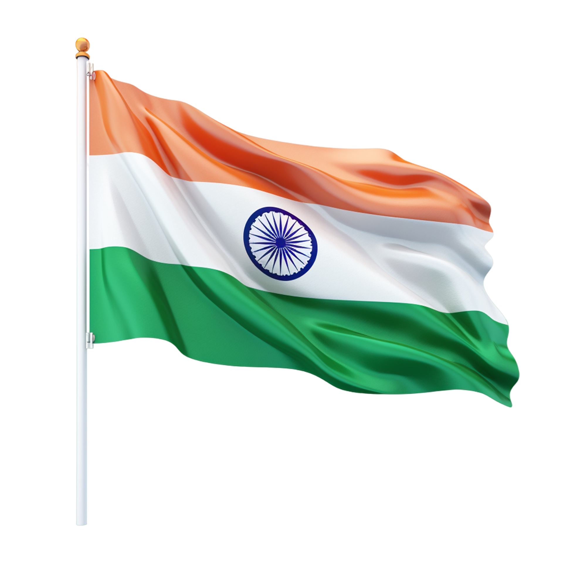 National Indian flag Ai Generative 29938187 PNG