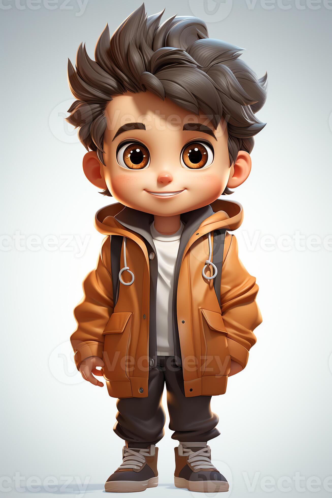 3d cartoon cute boy 29938694 Stock Photo at Vecteezy