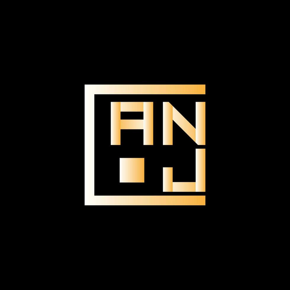 ANJ letter logo vector design, ANJ simple and modern logo. ANJ luxurious alphabet design ...