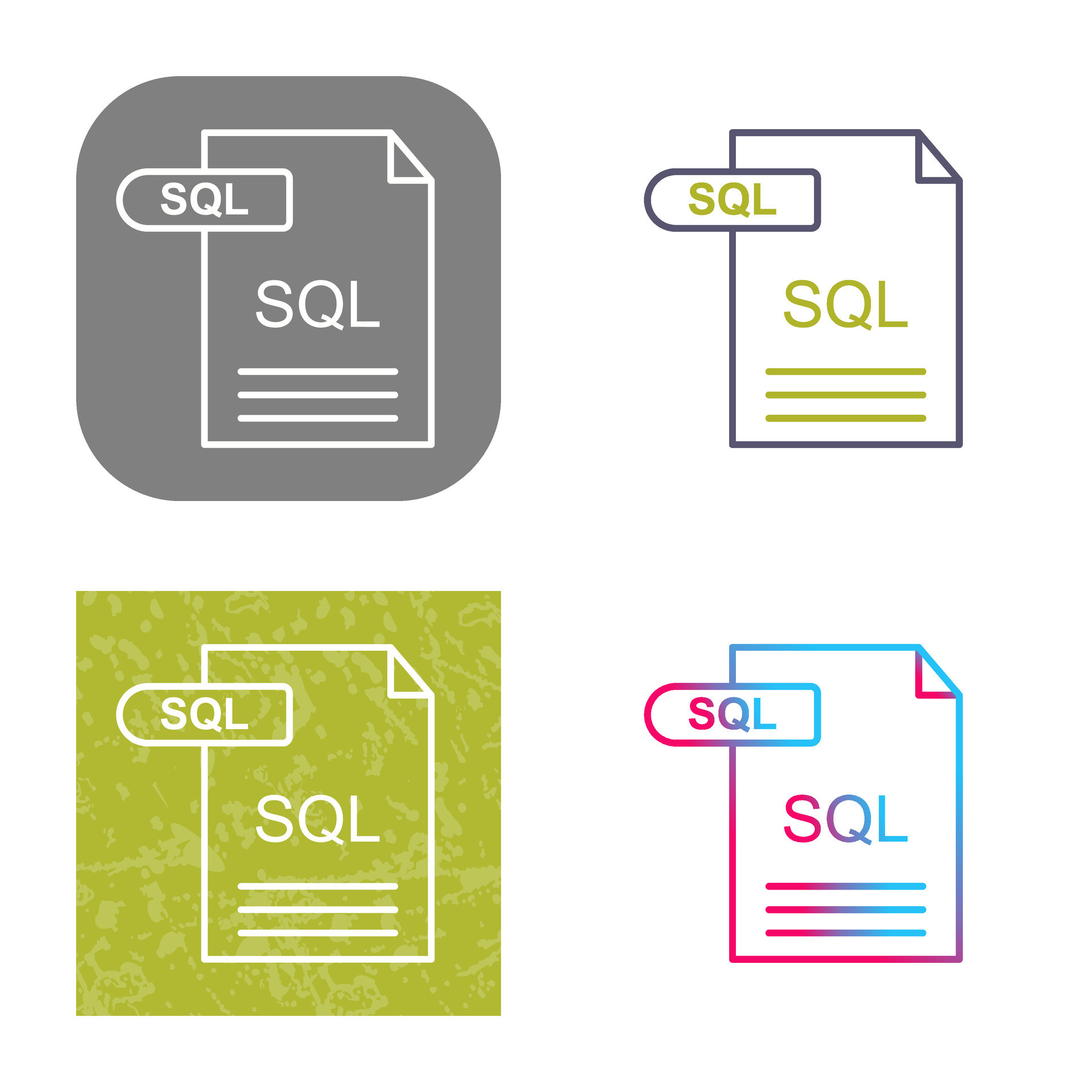 SQL Vector Icon 29954296 Vector Art at Vecteezy