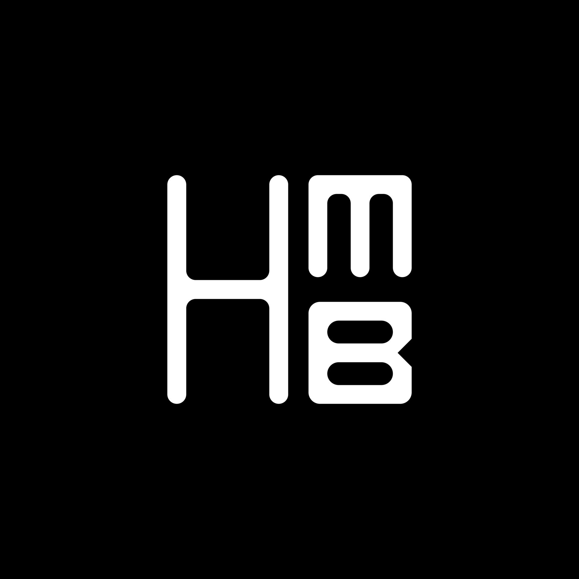 HMB letter logo vector design, HMB simple and modern logo. HMB luxurious alphabet design ...