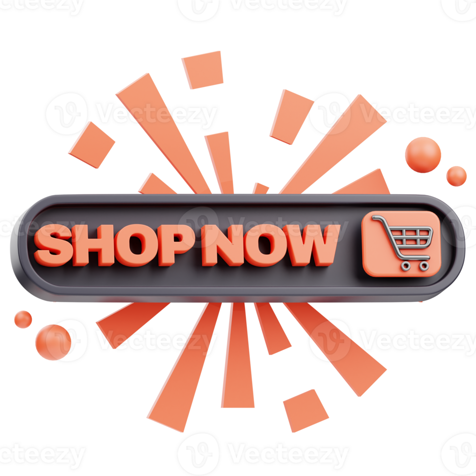 Shop Now Button 3d Illustration 29958005 PNG