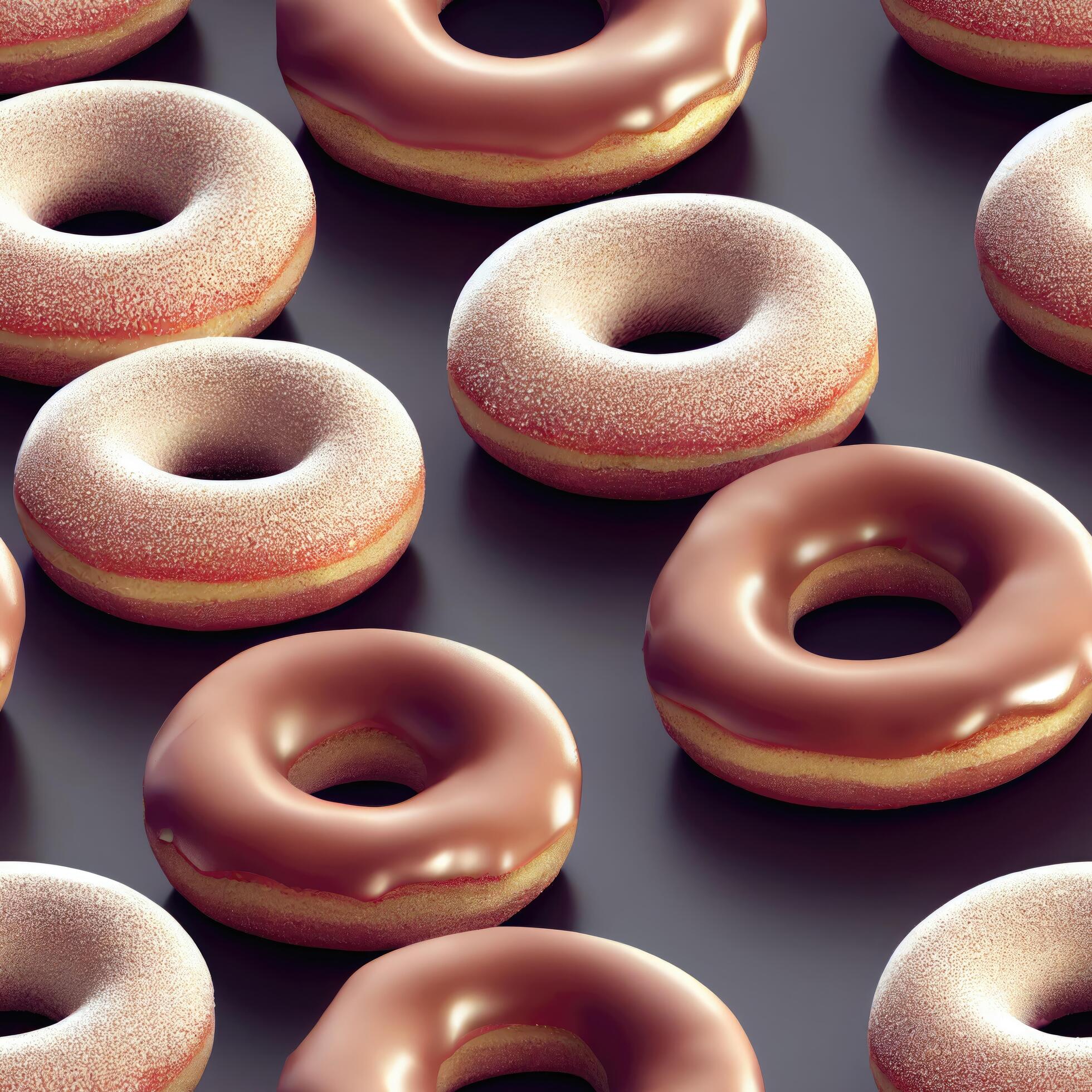 Delicious Donut Patterns in Hyperrealistic 3D Render 29970821 Stock ...